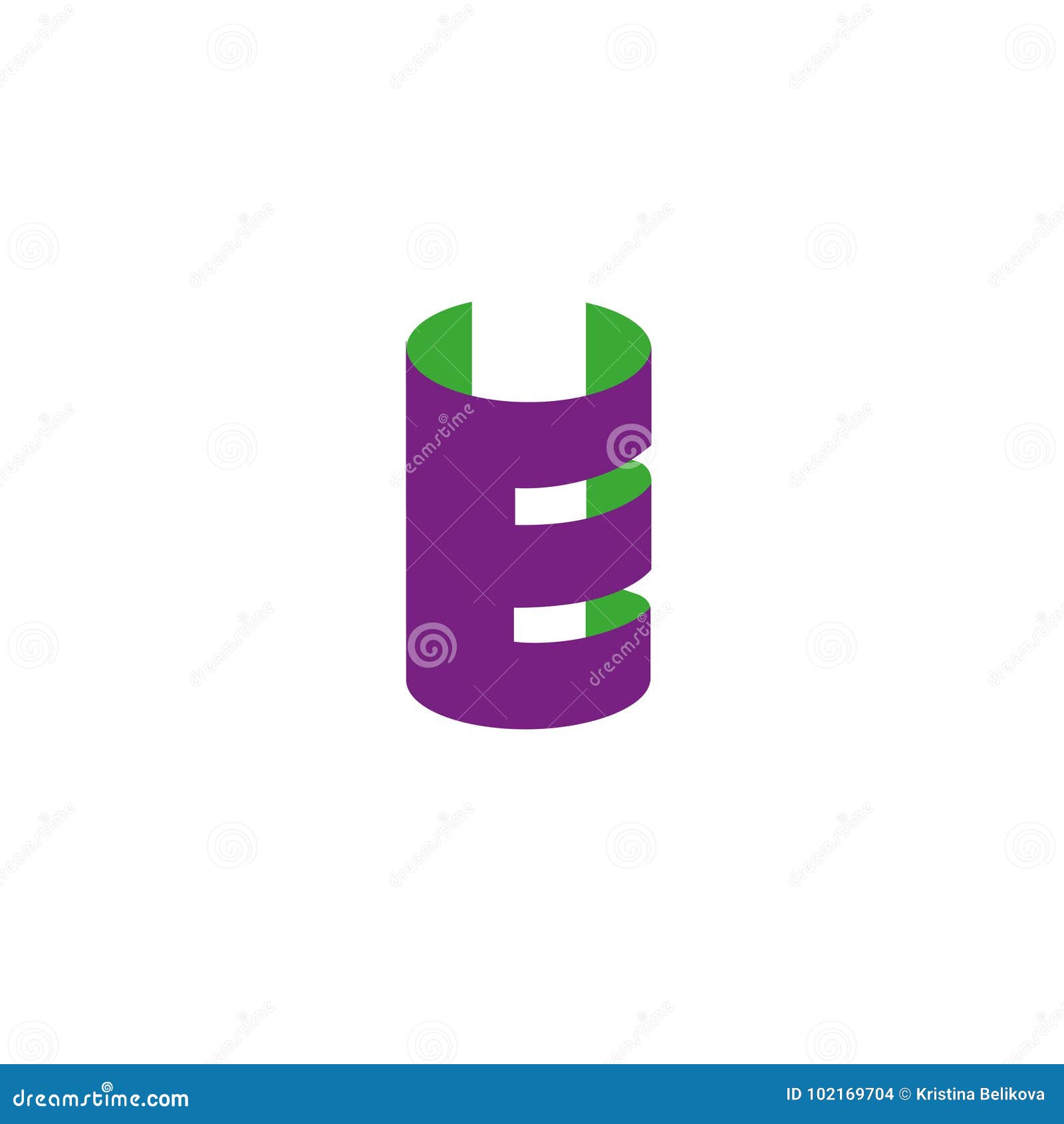 Letter E Logo. Design Template Elements, Paper. Stock Vector ...