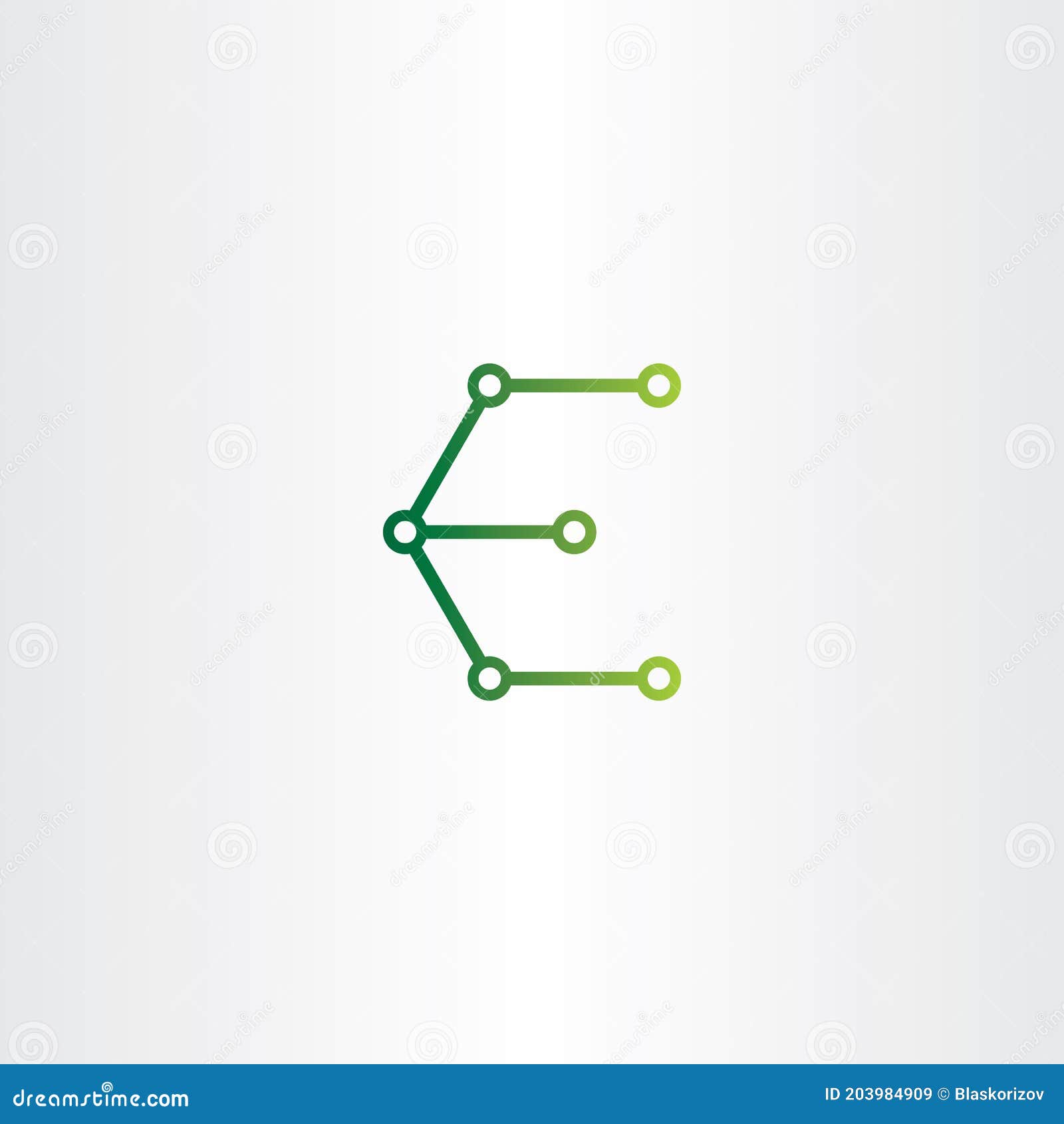 Letter E Logo Electronics Circuit Icon Vector | CartoonDealer.com ...