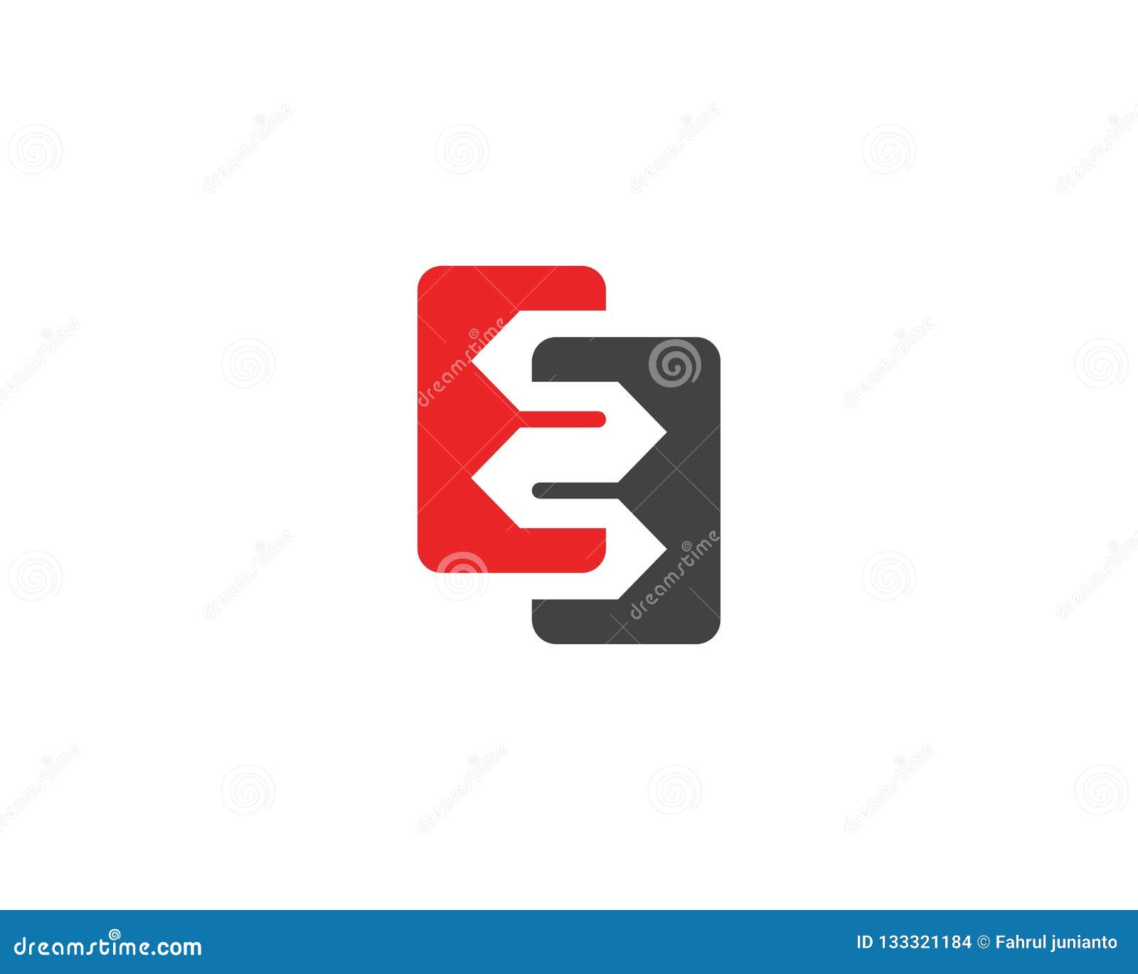 Letter E logo template stock vector. Illustration of modern - 133321184