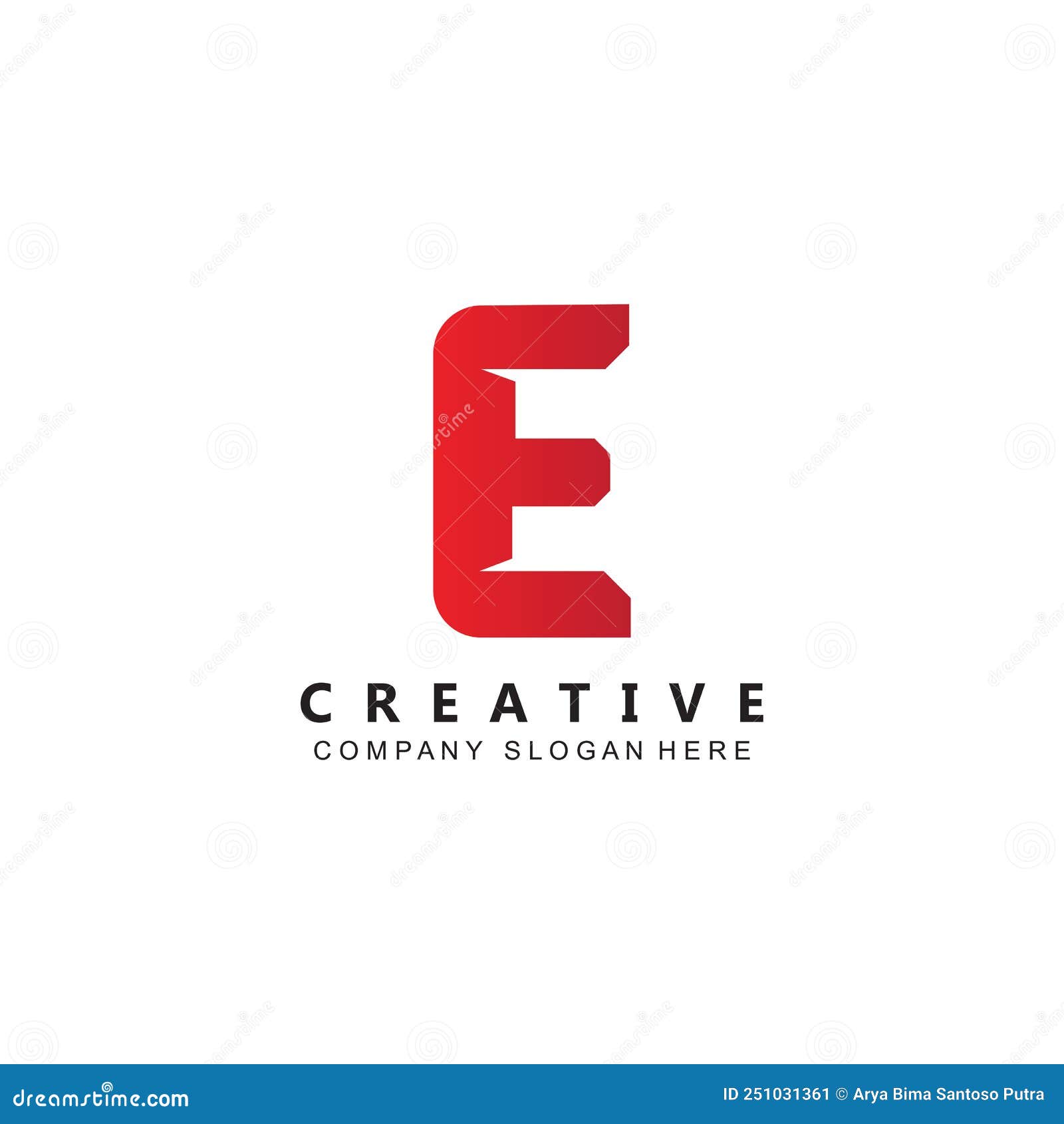 Letter E Logo Vector with Gradient Color, Icon Concept Stock Vector ...