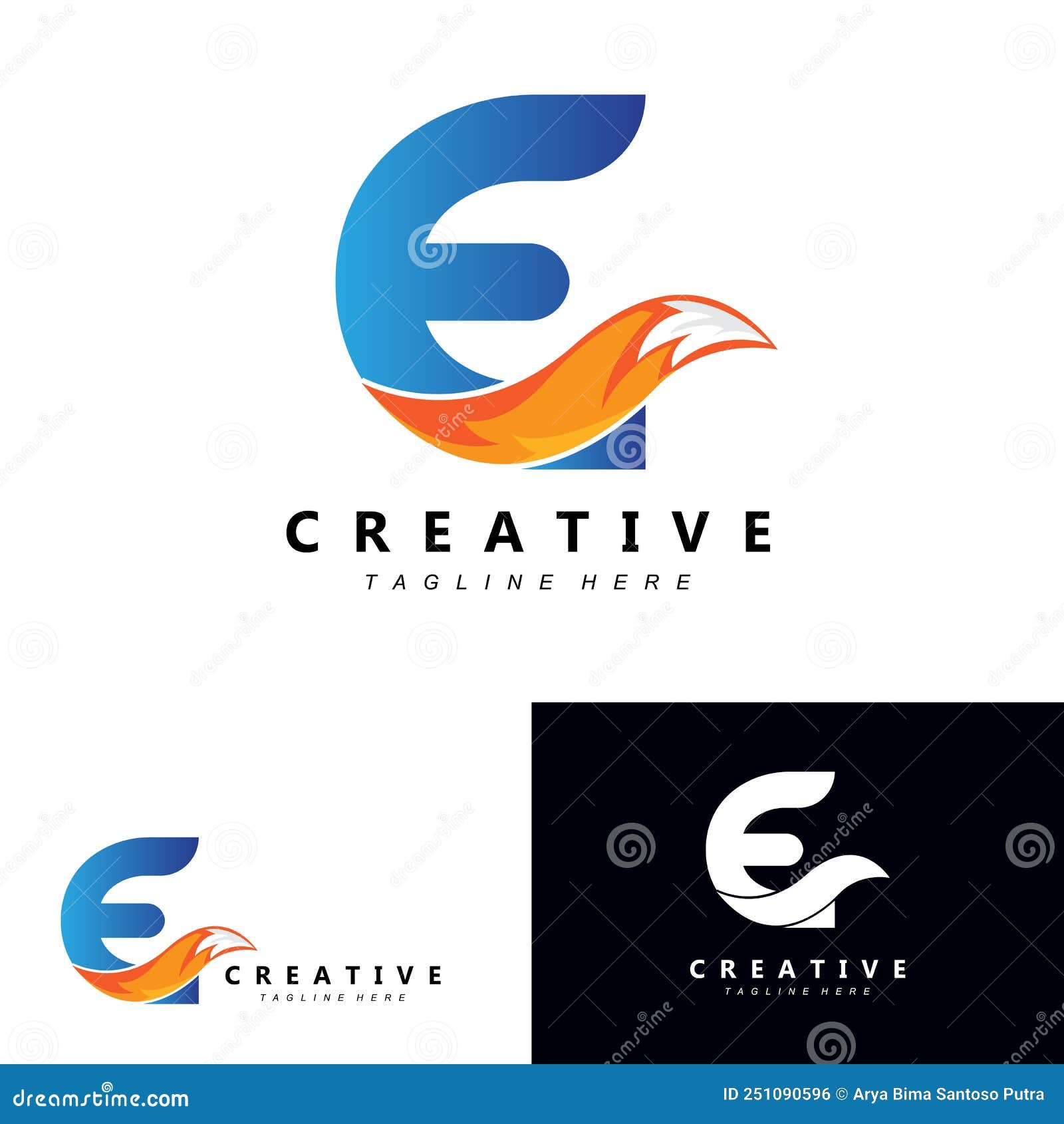 Letter E Logo Vector with Gradient Color, Icon Concept Stock Vector ...