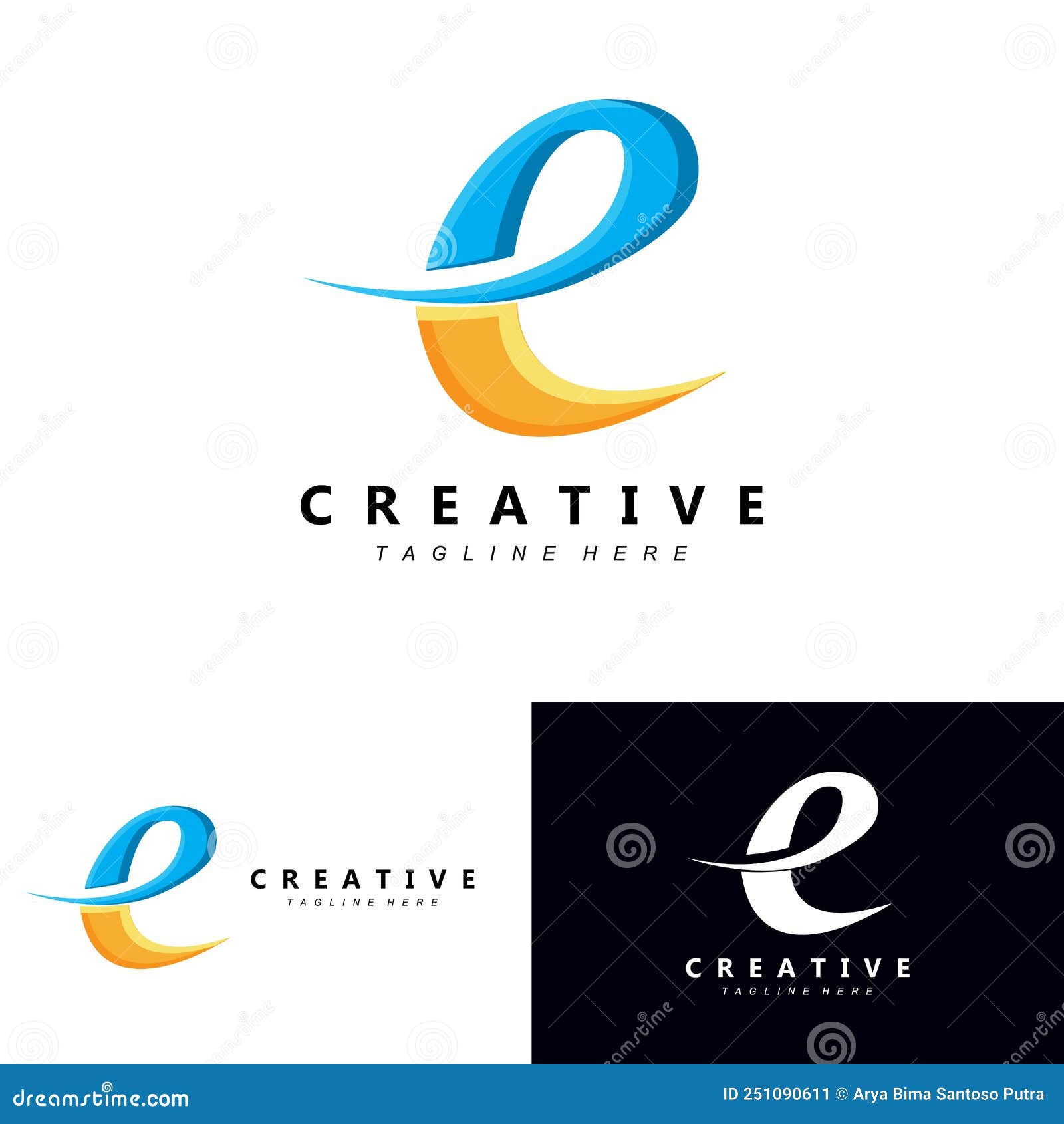 Letter E Logo Vector with Gradient Color, Icon Concept Stock Vector ...