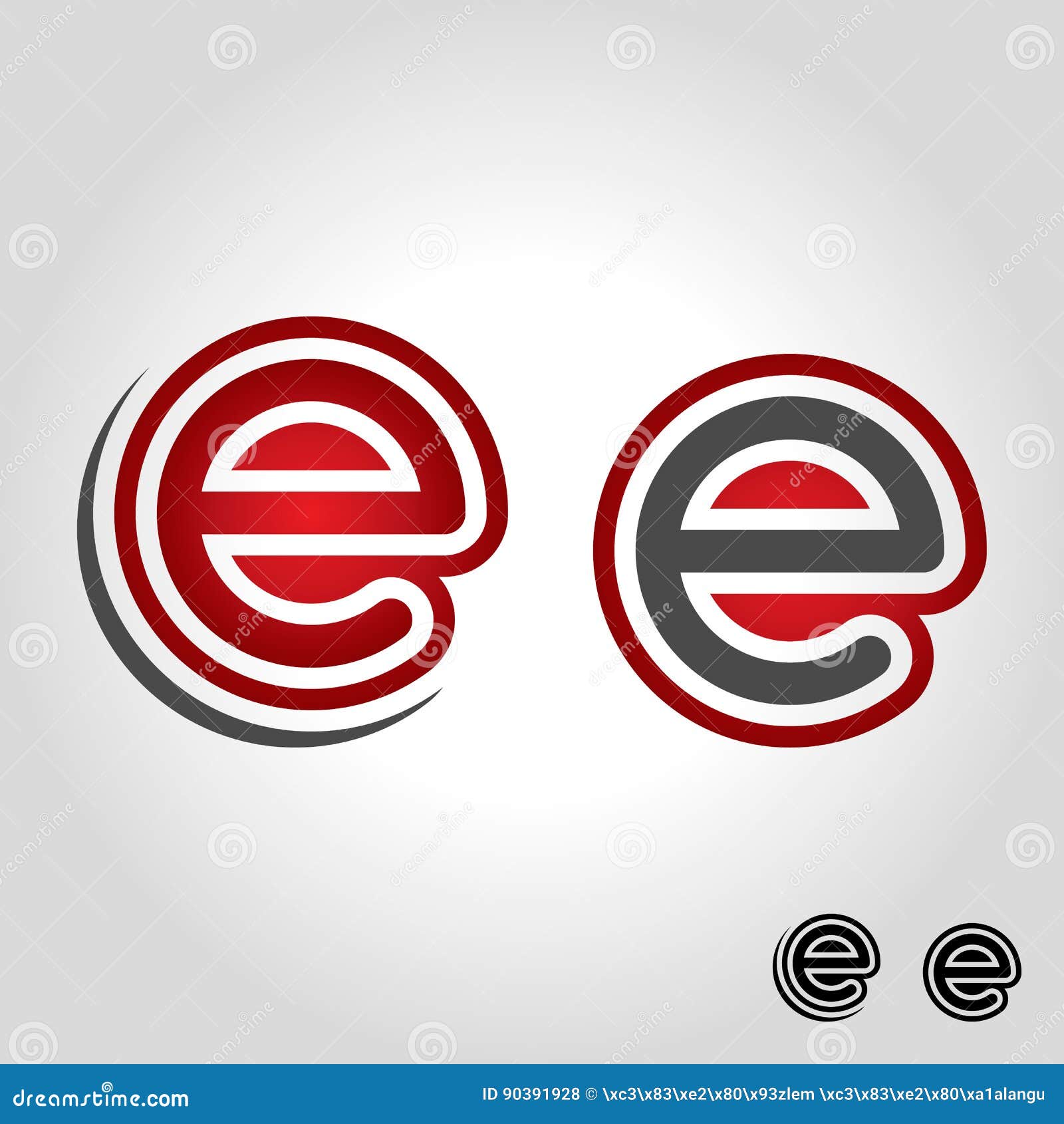 Letter E Logo, Icon and Symbol Vector Illustration Stock Vector ...