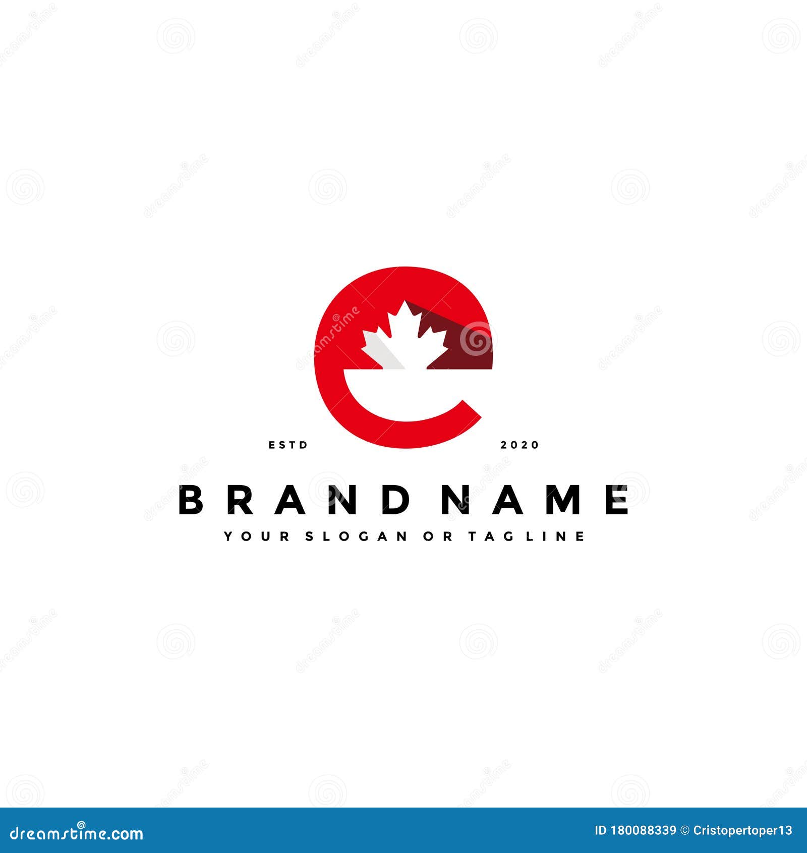 Letter E Maple Logo Design Vector Stock Vector - Illustration of logo ...