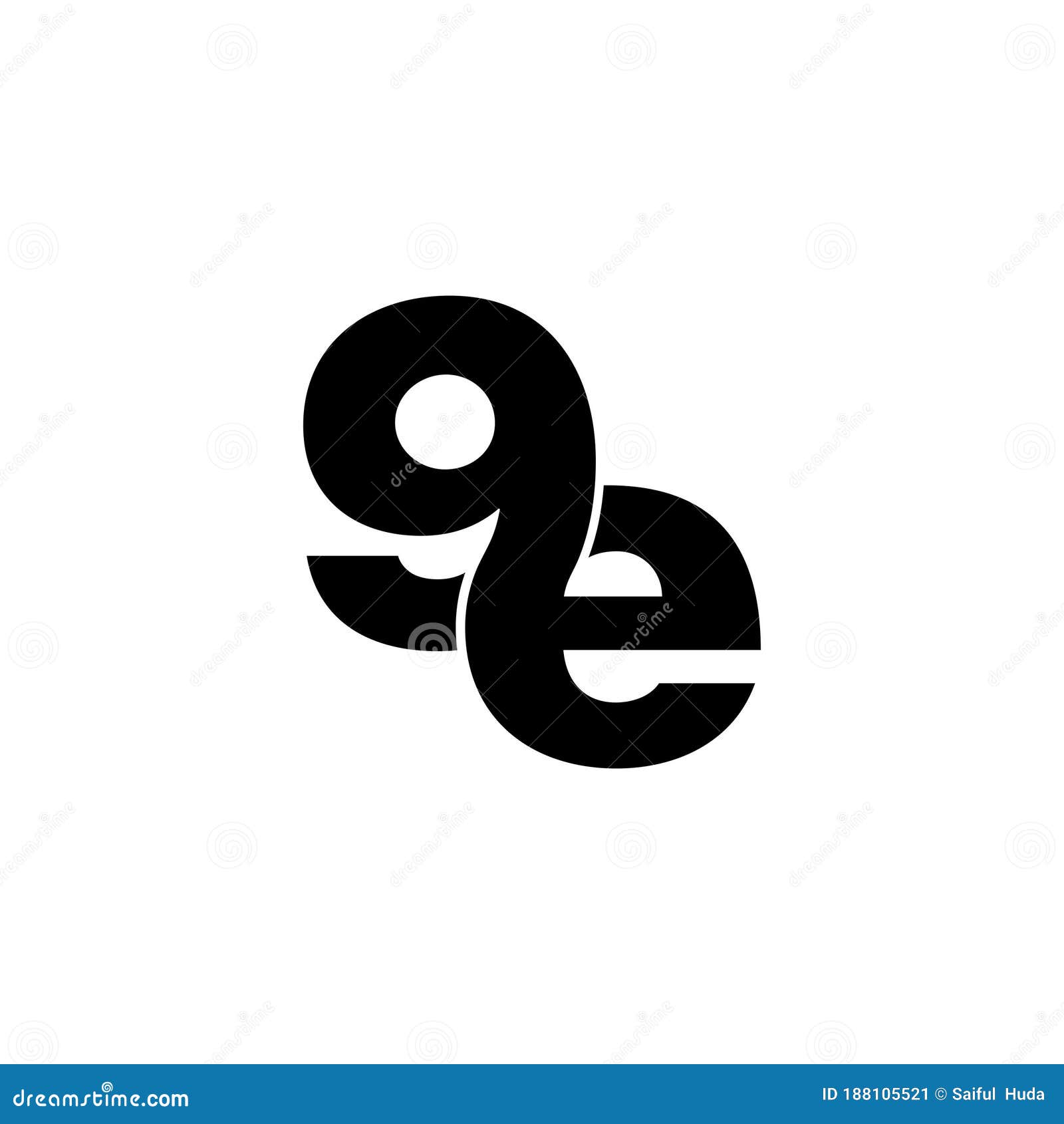 Letter 9e Monogram Logo Icon Design Vector. Stock Vector - Illustration ...