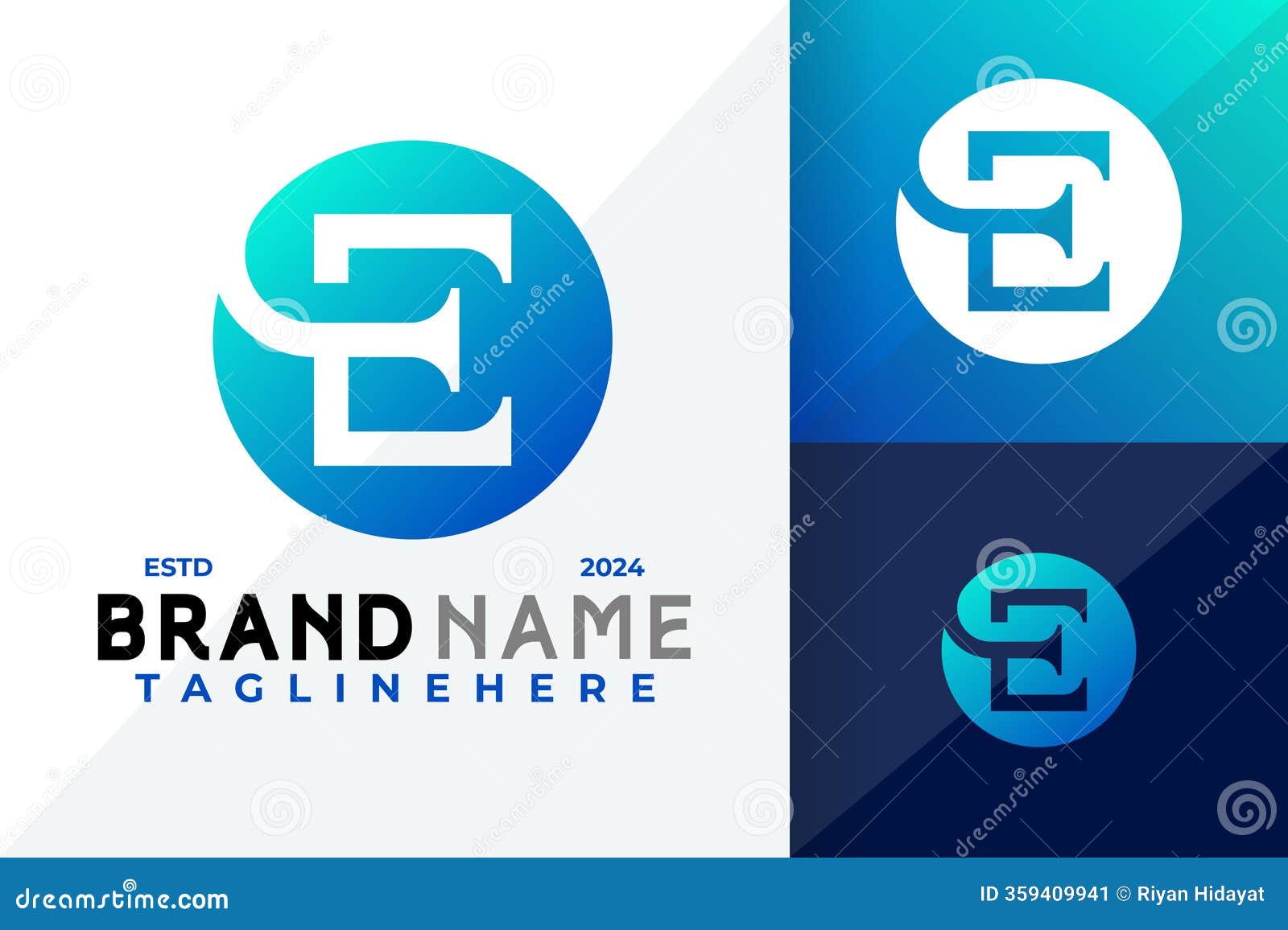 Letter E Monogram Logo Icon Vector Design Illustration Stock ...