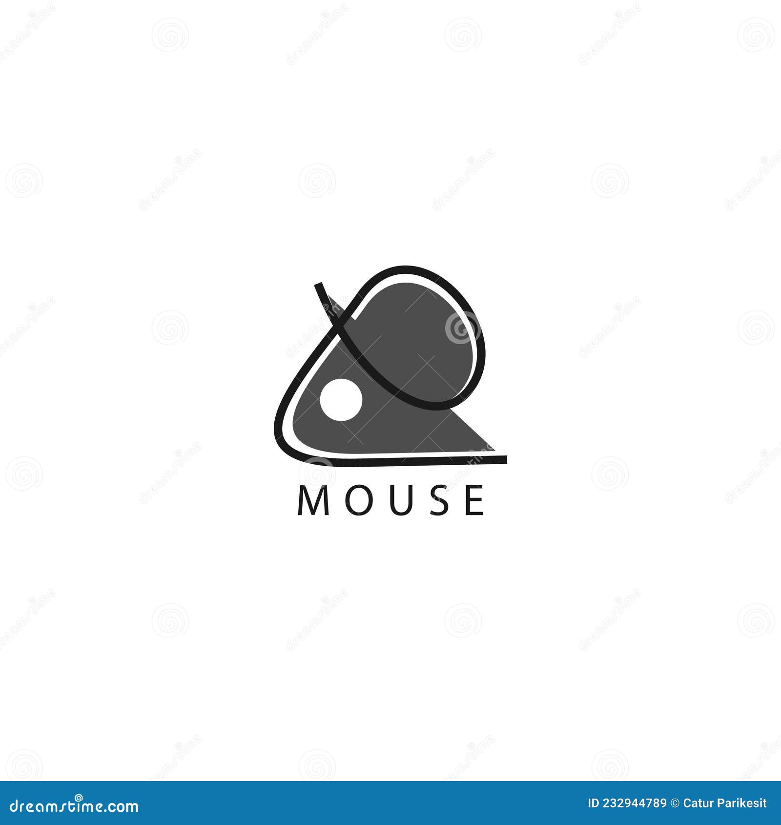 Letter E and Mouse Logo Vector Design Stock Vector - Illustration of ...