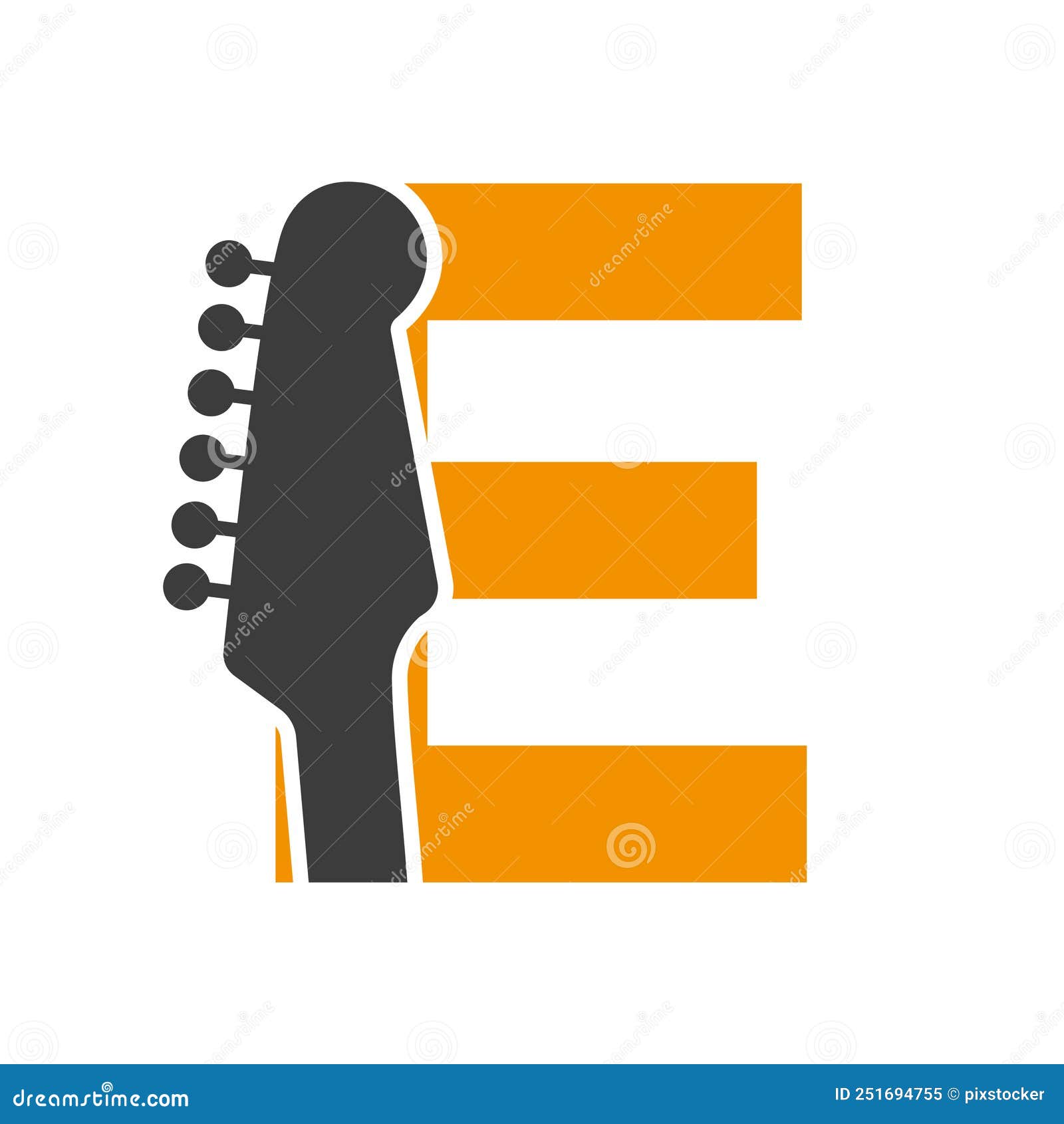 Letter E Music Logo. Podcast Logotype and Dj, Rock and Jack Music Logo ...