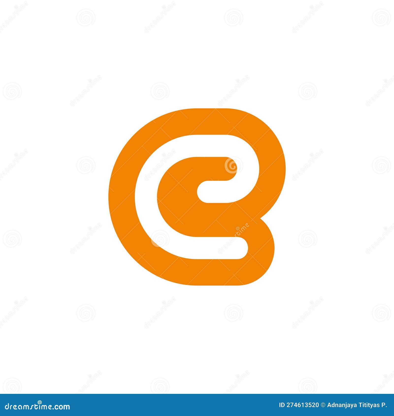 Letter E Outline Curves Cute Logo Vector Stock Vector - Illustration of ...