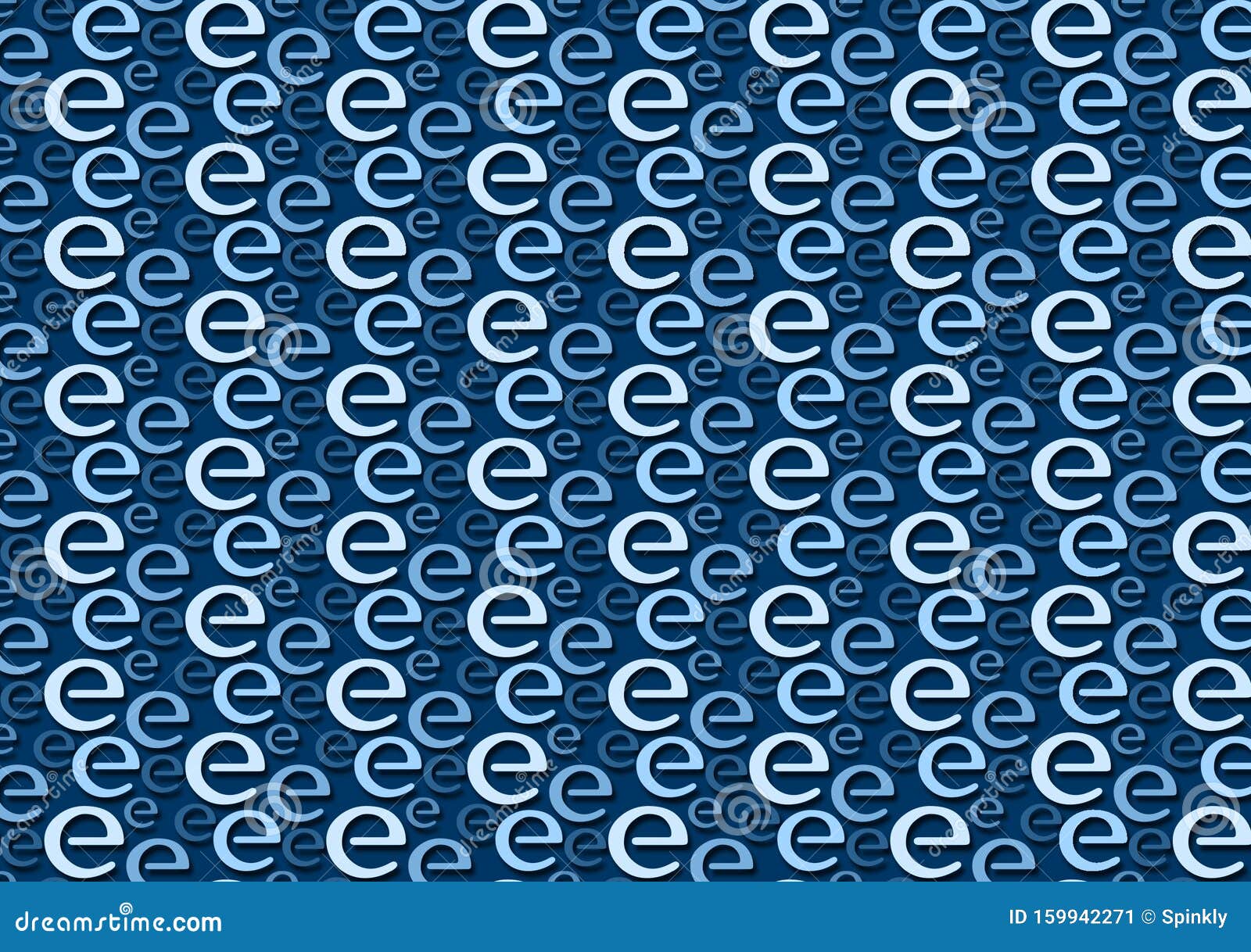 Letter E Pattern in Blue Shades Wallpaper Background Stock Illustration ...
