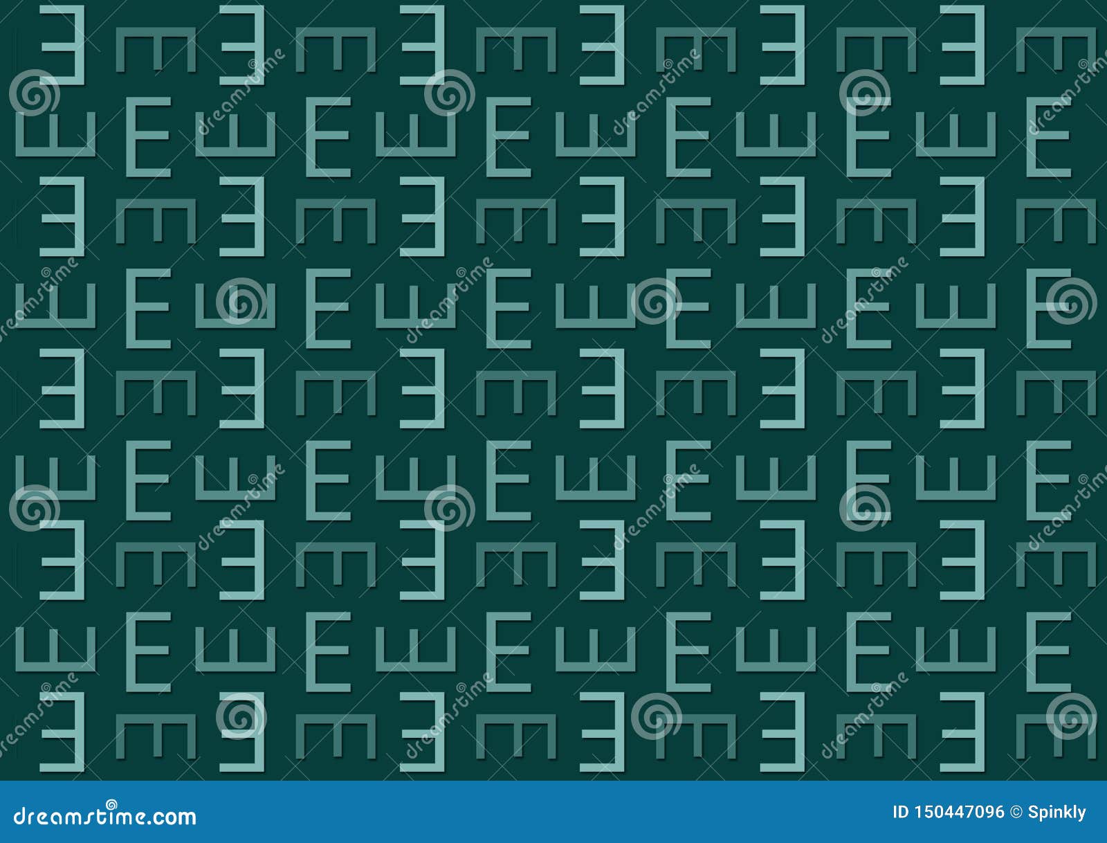 Letter E Pattern in Blue Shades Wallpaper Background Stock Illustration ...