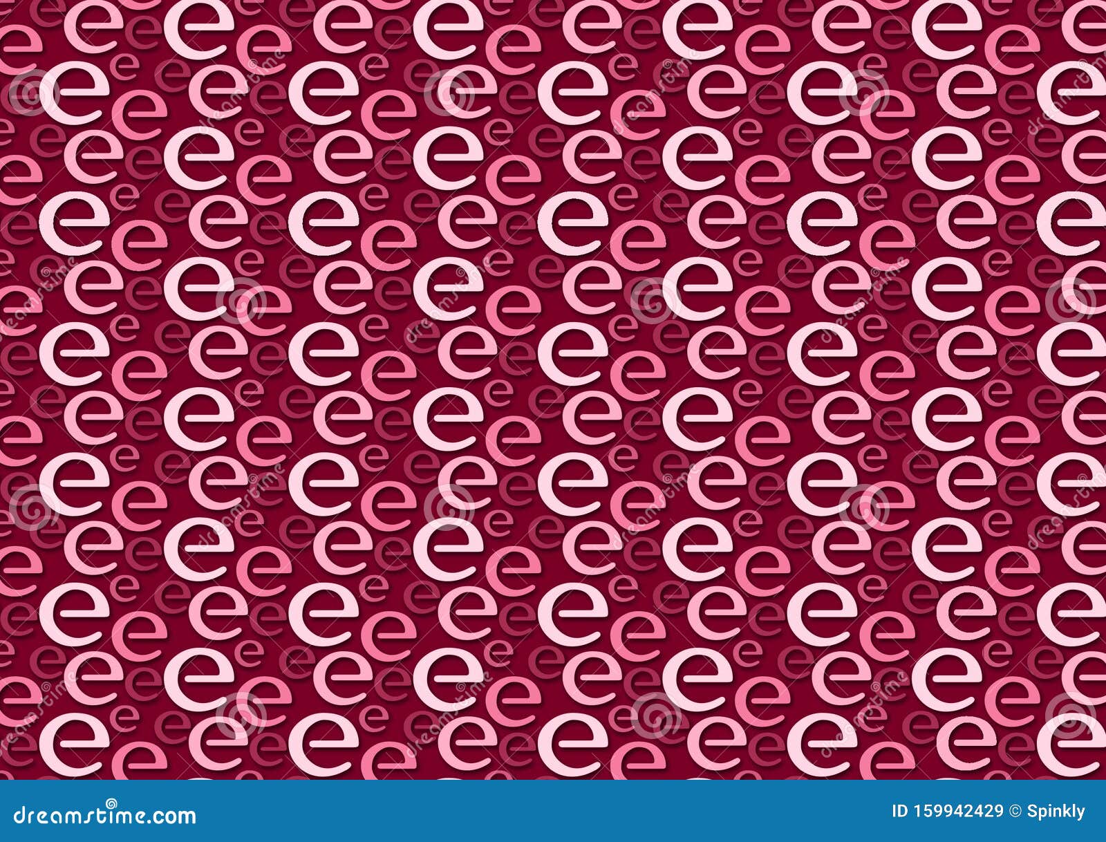 Letter E Pattern in Pink Shades Wallpaper Background Stock Illustration ...