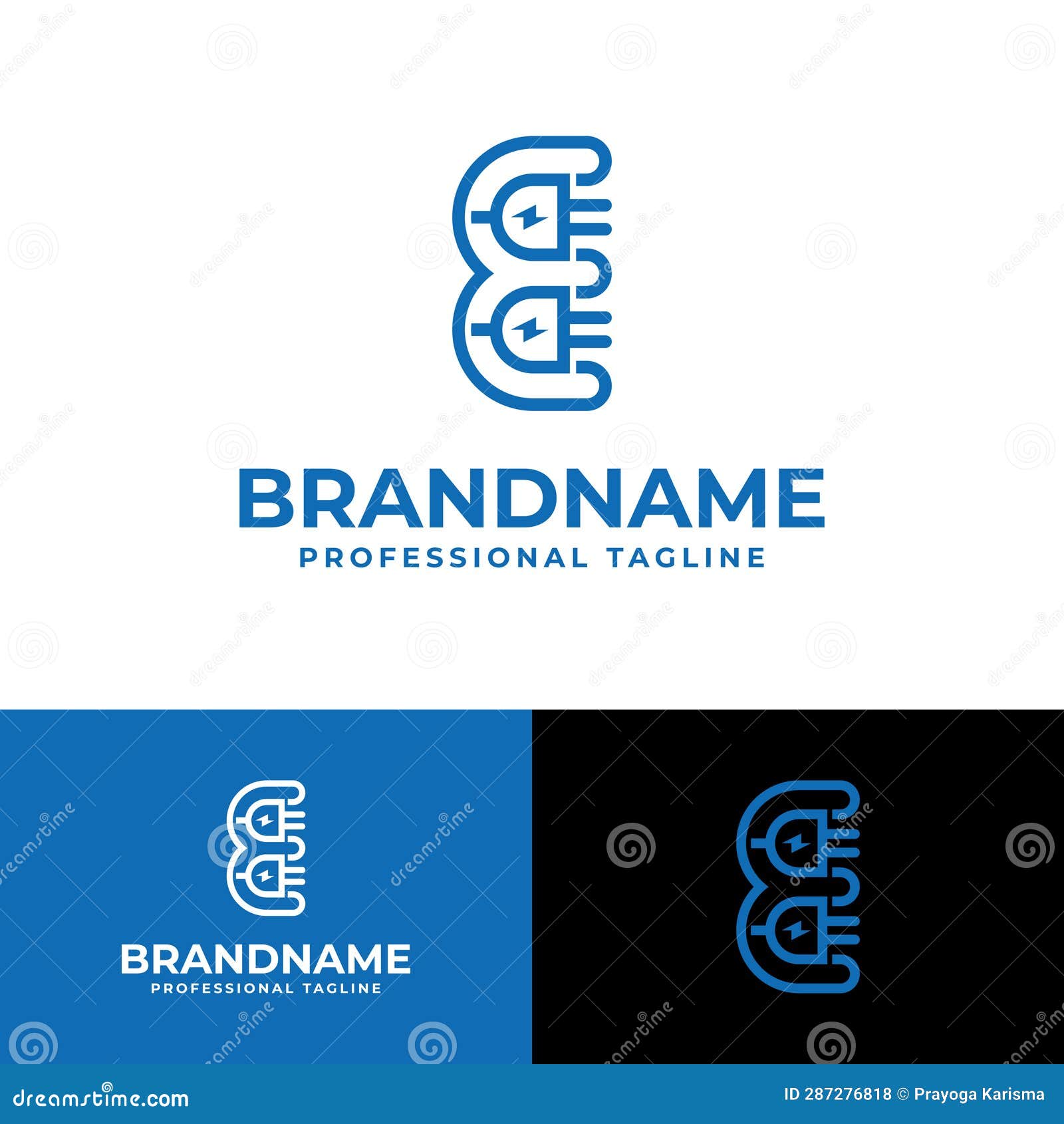 Letter E Plug Logo, Suitable for Any Business Related To Plug with E ...