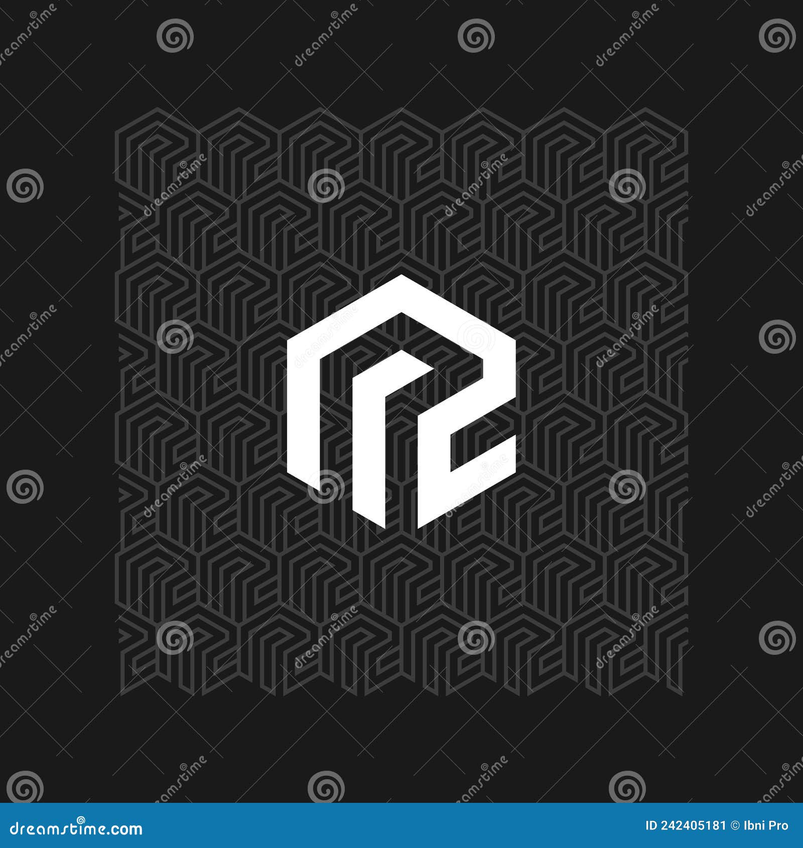 Letter E or R logo stock vector. Illustration of modern - 242405181