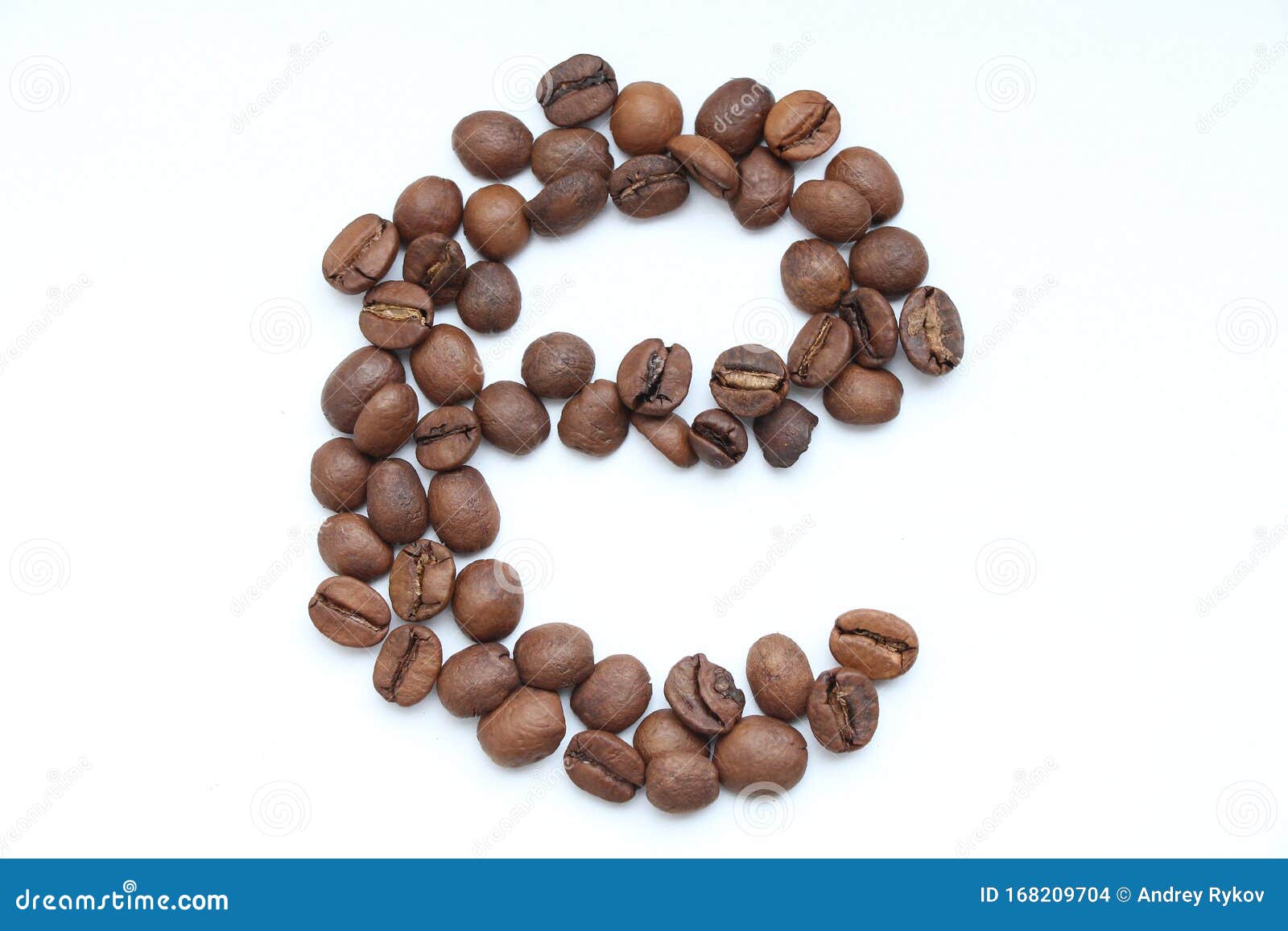 Letter E from Roasted Coffee Beans Stock Photo - Image of alphabet ...