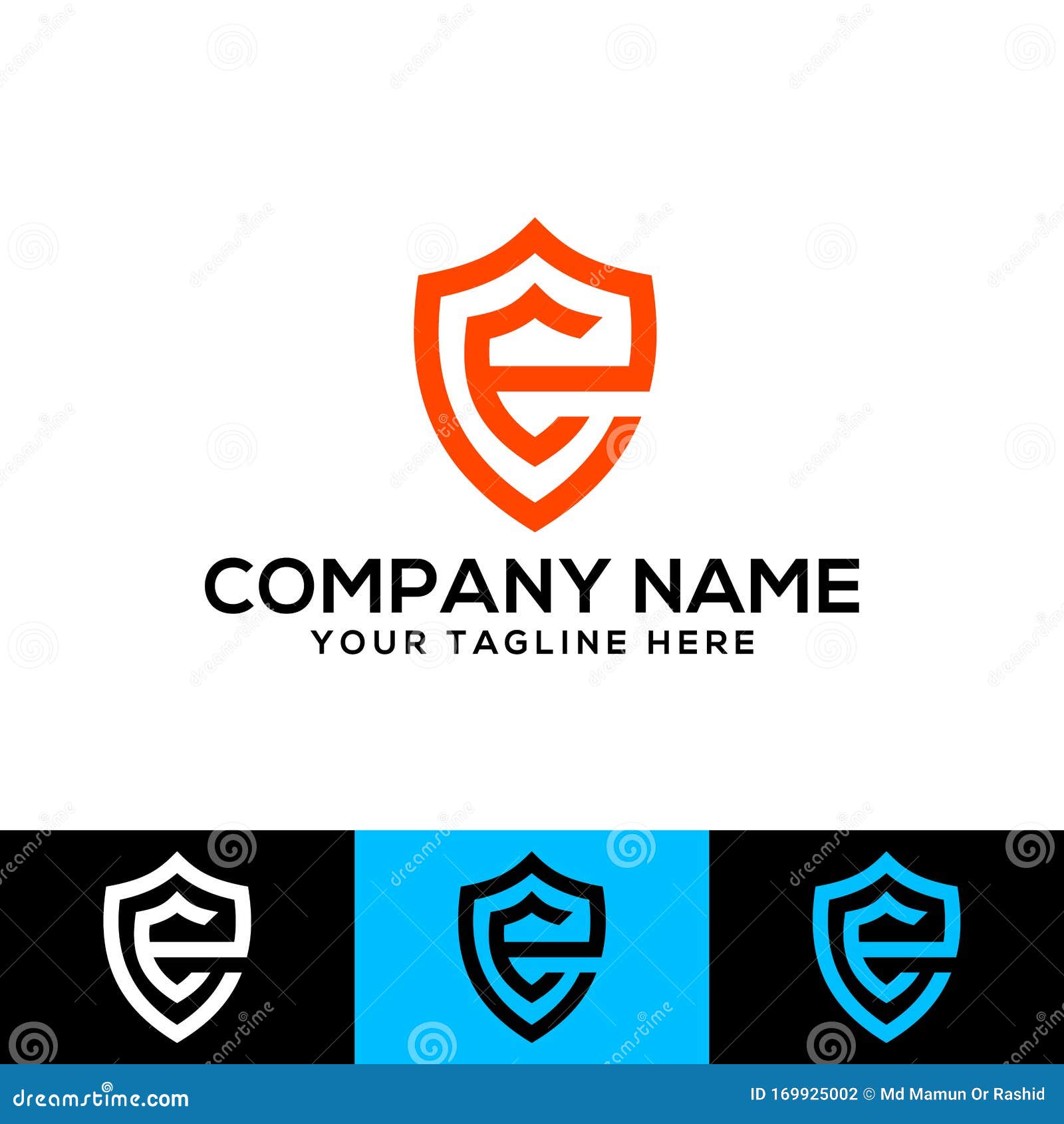 Letter E and Shield Vector Logo. Effective Logo Design Template ,Letter ...