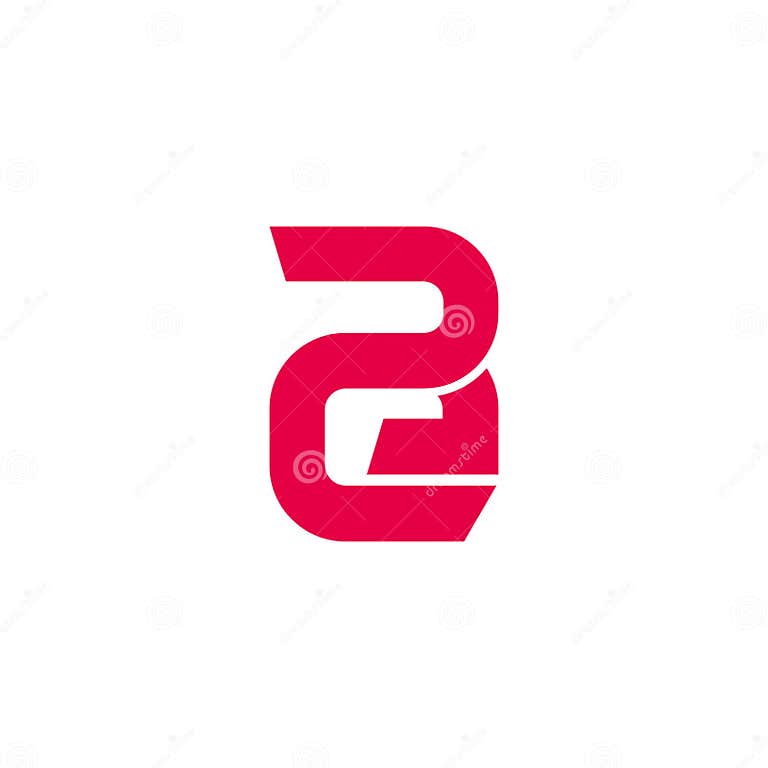 Letter 2e Simple Linear Geometric Logo Vector Stock Vector ...