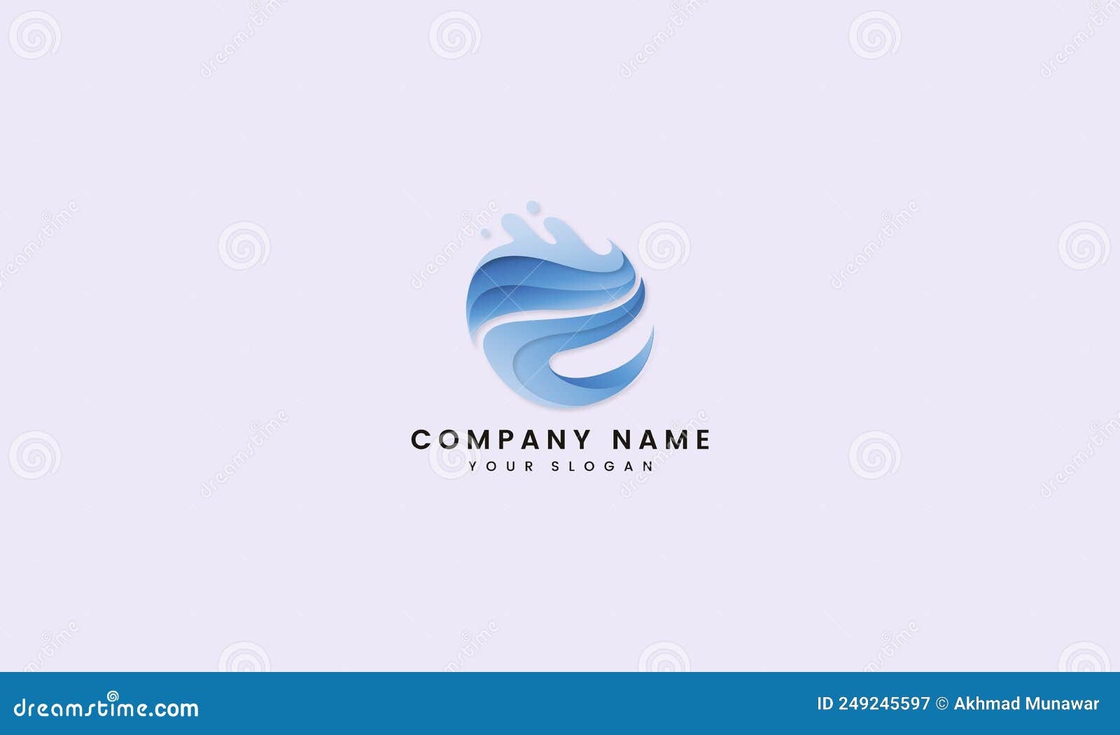 Letter E Simple Wave and Sea Logo Design Stock Vector - Illustration of ...