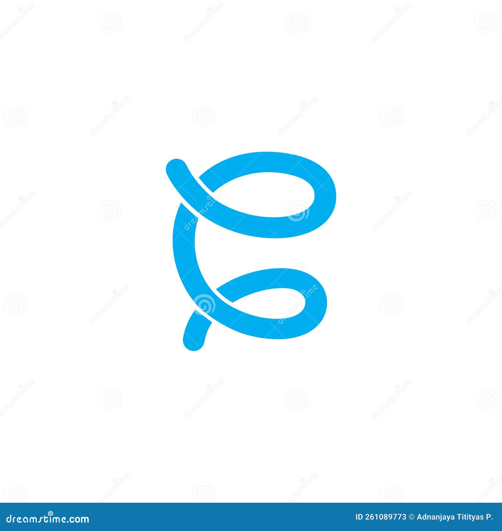 Letter E Spiral Spring Symbol Logo Vector Stock Vector - Illustration ...