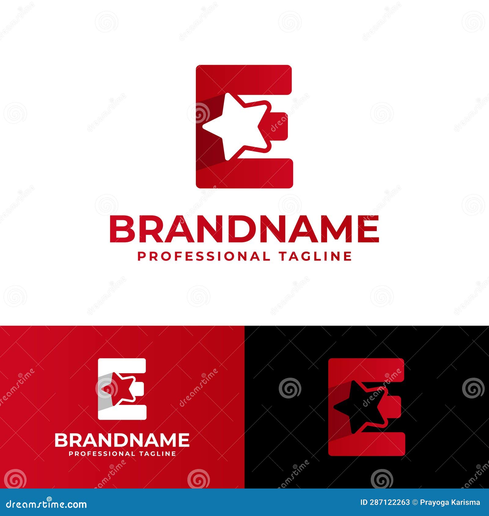 Letter E Star Logo, Suitable for Business Related To Star with E ...