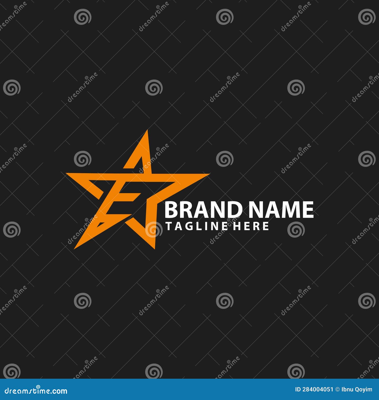 Letter E with Star Racing Logo Design Vector Stock Vector ...