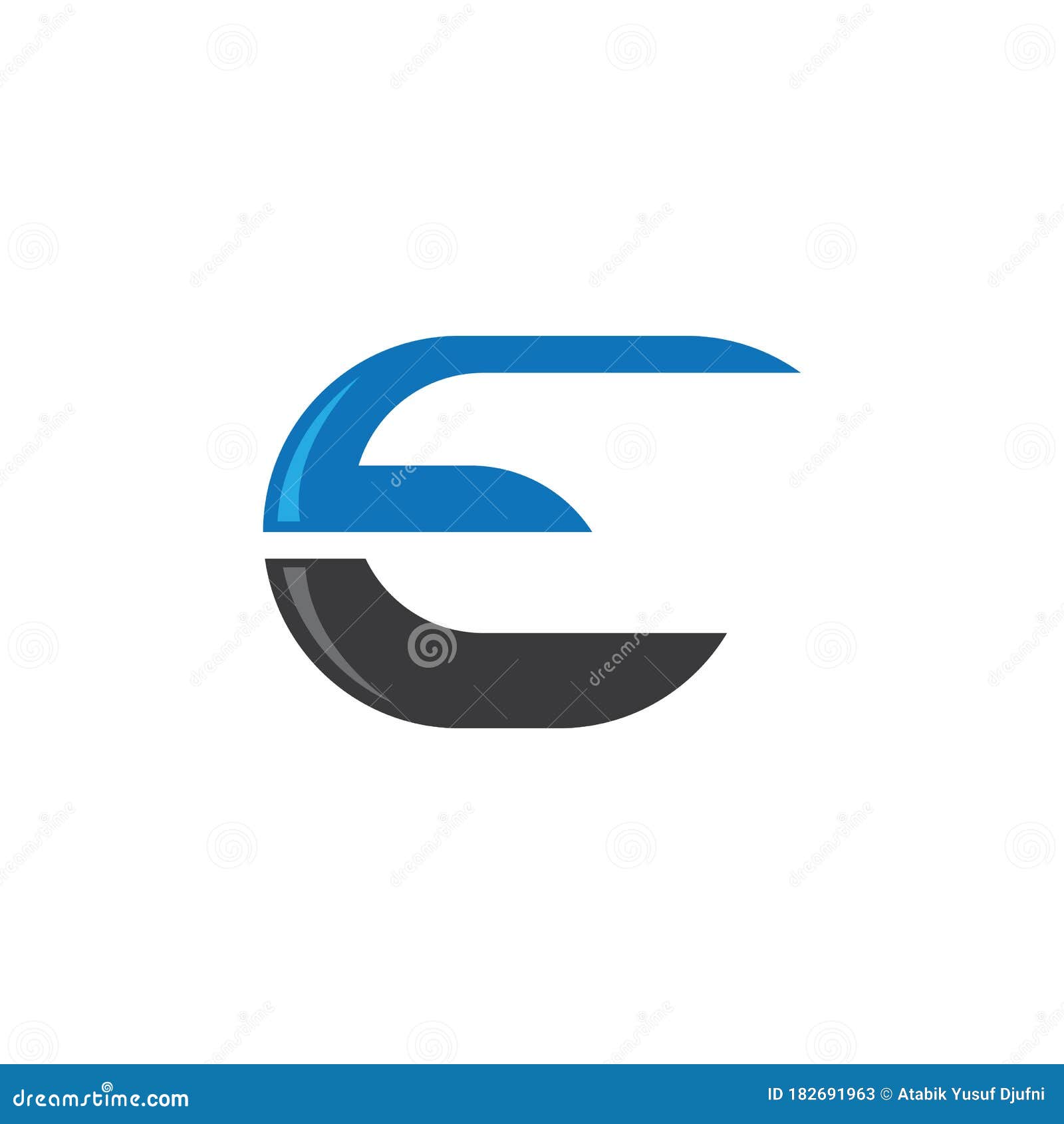 Letter E Symbol Illustration Stock Vector - Illustration of typography ...