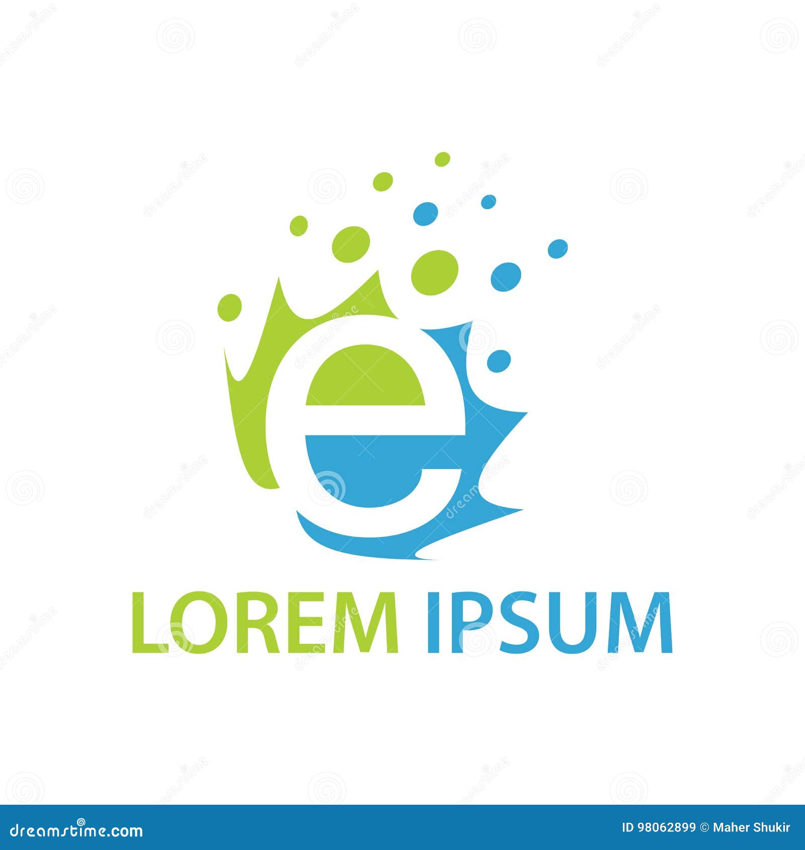 Letter e symbol stock vector. Illustration of white, modern - 98062899