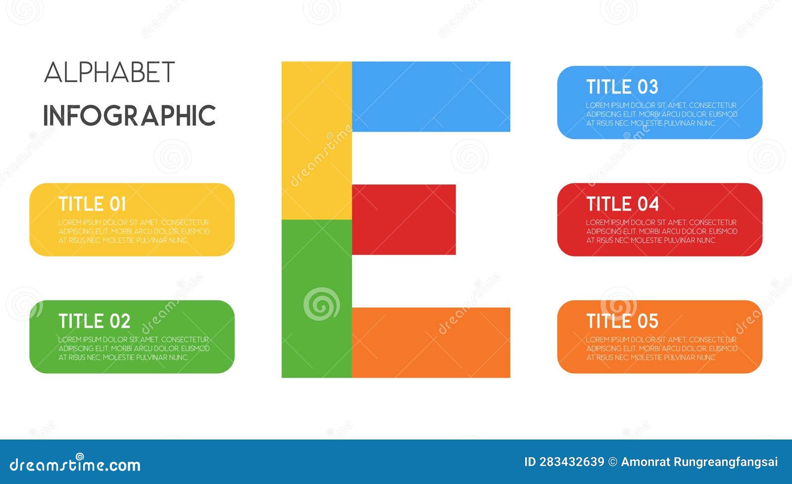 Letter E Vector Alphabet and Other Elements for Infographics Stock ...