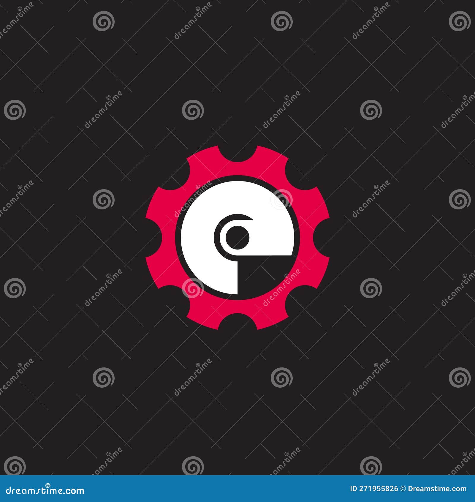 Letter E Wallet Cog Setting Symbol Vector Stock Vector - Illustration ...