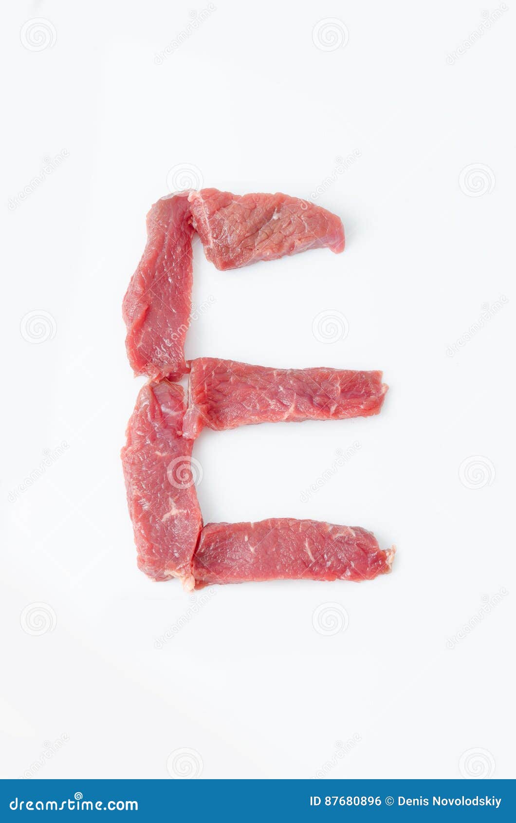 The Letter E on a White Background Stock Photo - Image of isolated ...