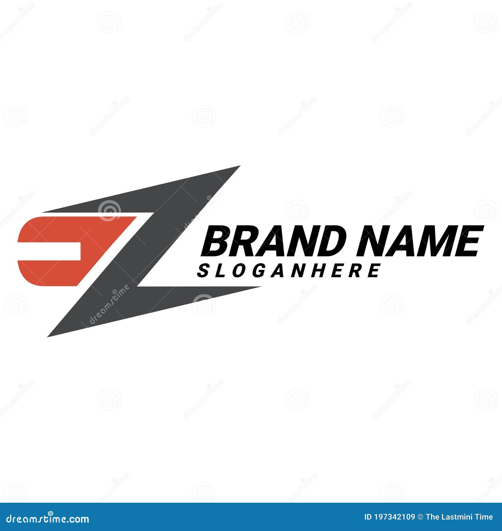 Letter E and Z logo stock vector. Illustration of business - 197342109