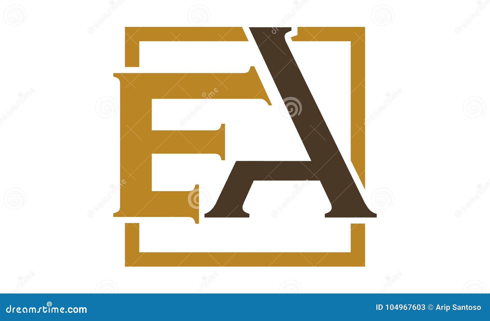 Letter EA Logo Design Template Stock Vector - Illustration of icon ...