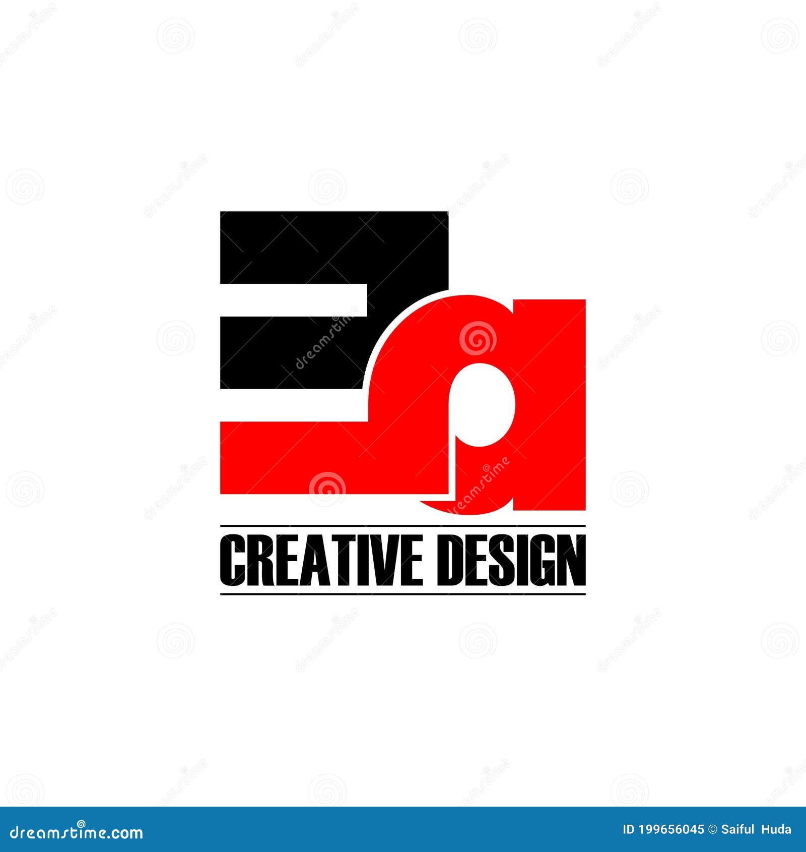 Letter EA Simple Monogram Logo Icon Design. Stock Vector - Illustration ...