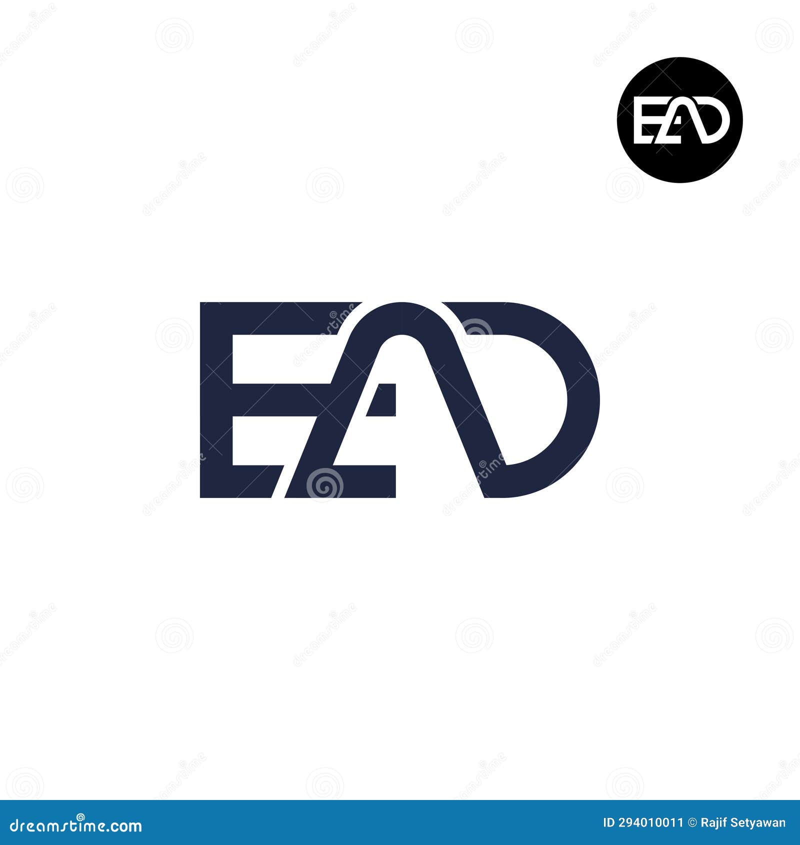 Letter EAD Monogram Logo Design Stock Vector - Illustration of letter ...