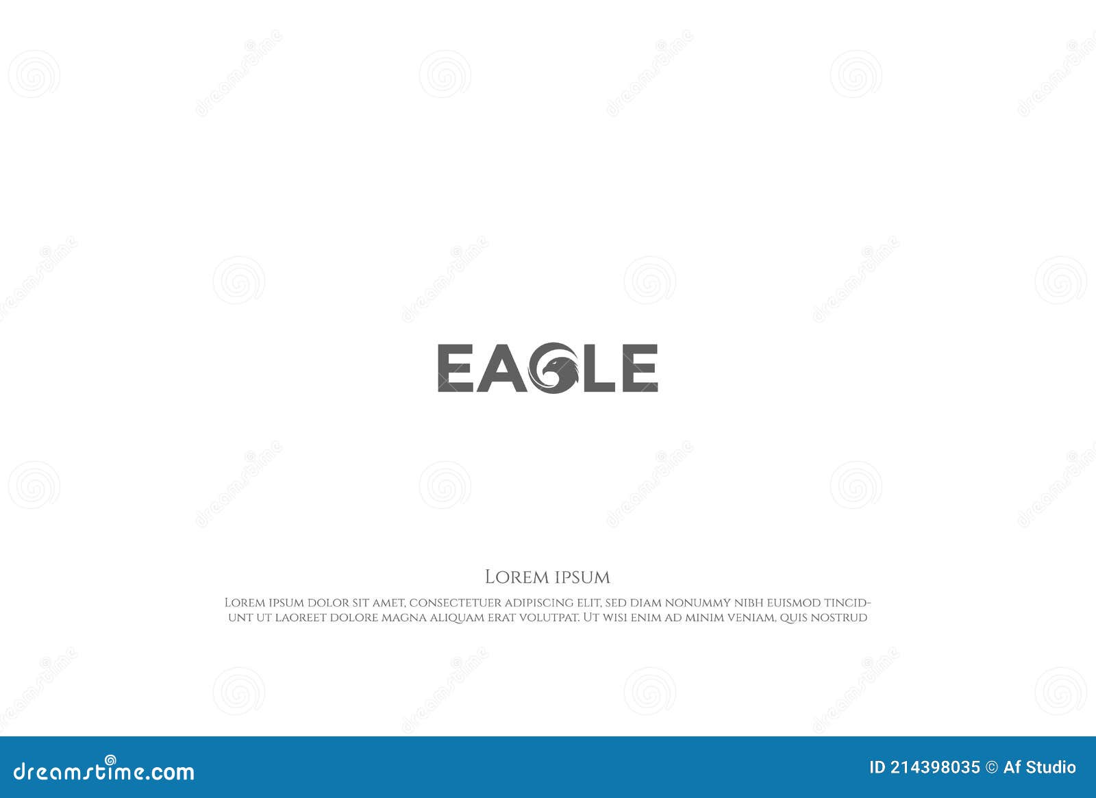 Letter Eagle Text Word Type Font Typography Logo Design Vector Stock ...