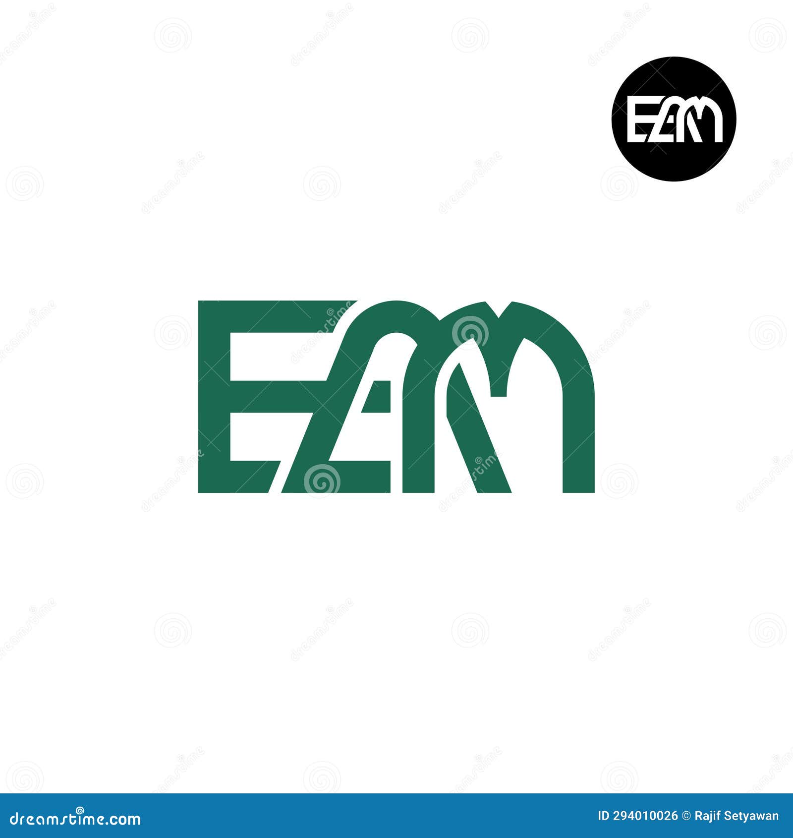 Letter EAM Monogram Logo Design Stock Vector - Illustration of business ...
