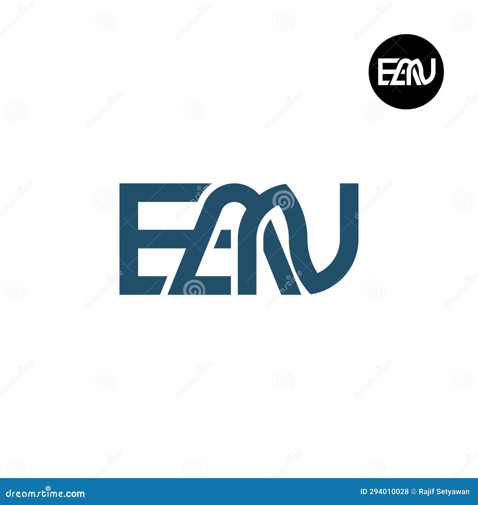 Letter EAN Monogram Logo Design Stock Vector - Illustration of ...