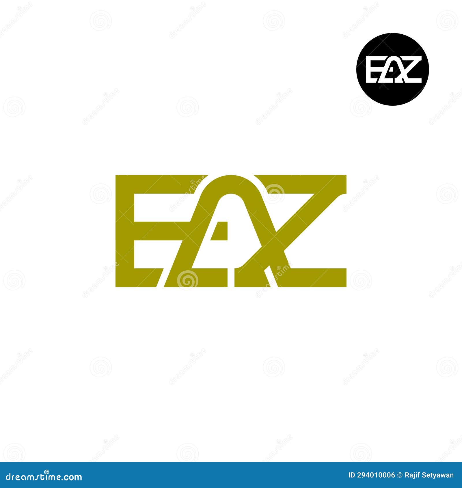 Letter EAZ Monogram Logo Design Stock Vector - Illustration of ...