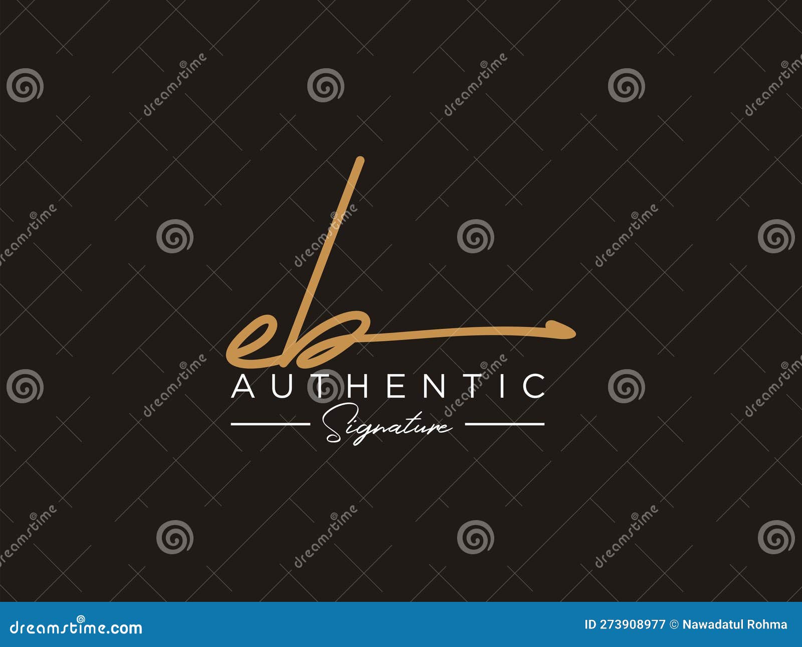 Letter EB Signature Logo Template Vector Stock Vector - Illustration of ...