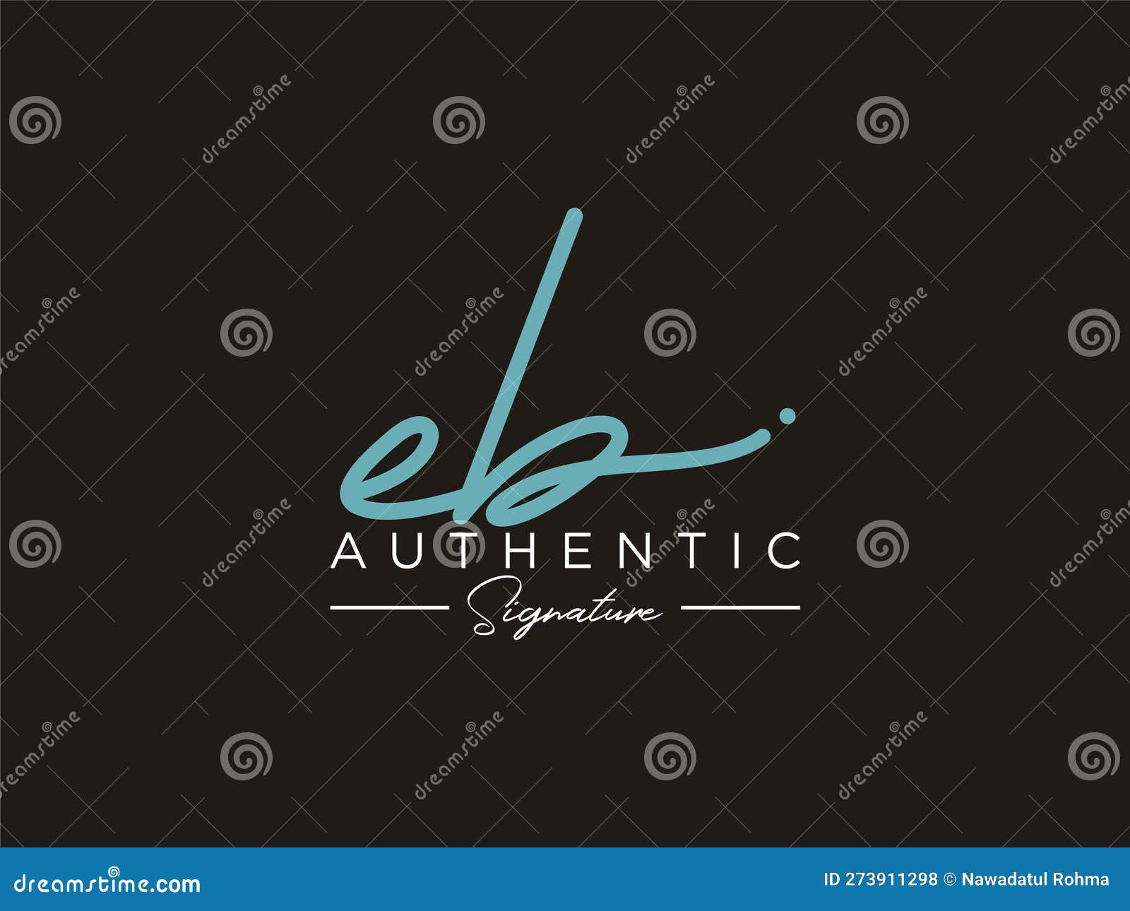 Letter EB Signature Logo Template Vector Stock Vector - Illustration of ...