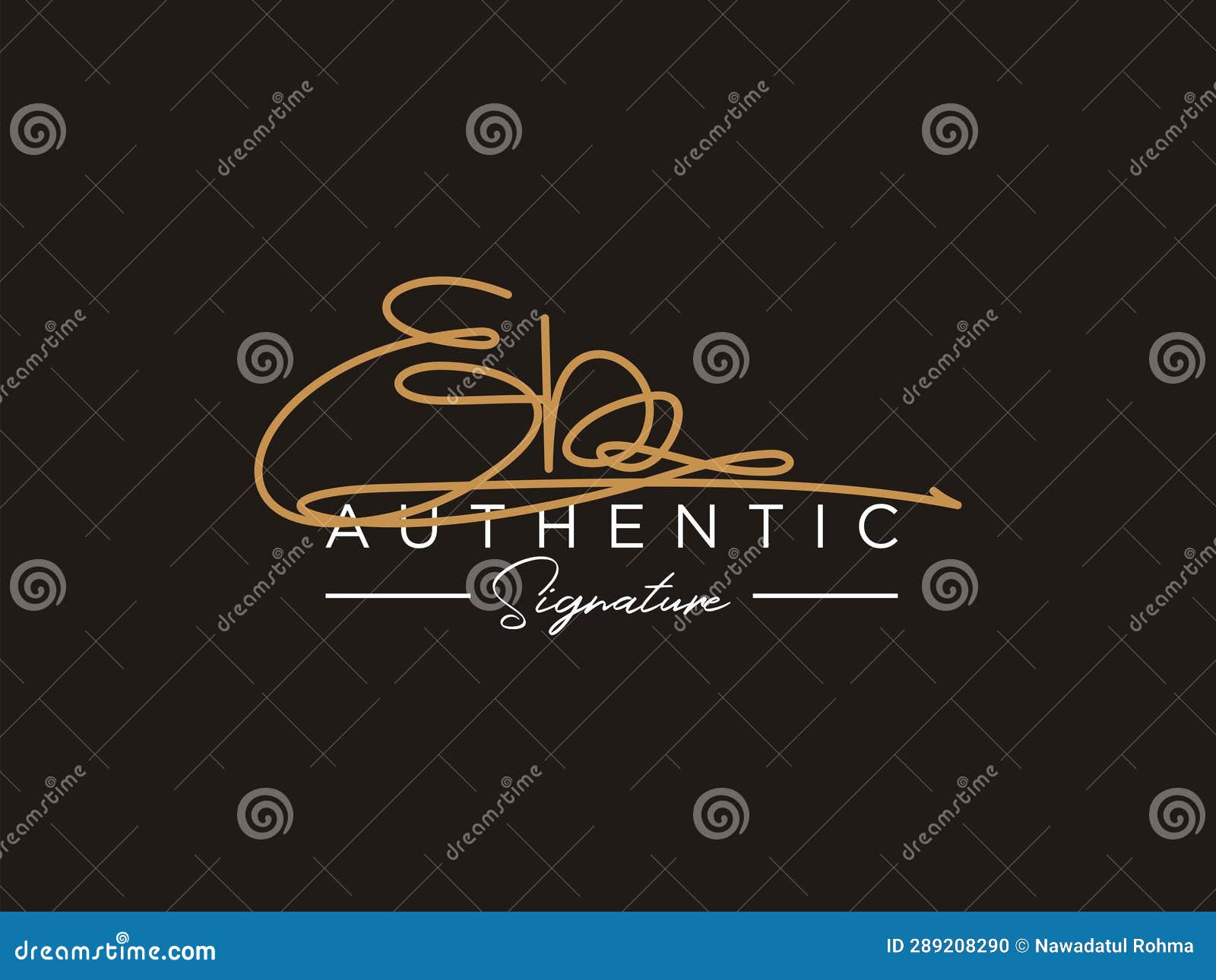 Letter EB Signature Logo Template Vector Stock Vector - Illustration of ...