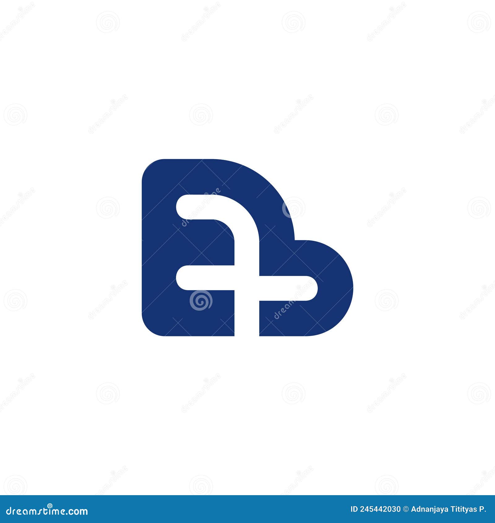 Letter Eb Simple Linked Logo Vector Stock Vector - Illustration of ...