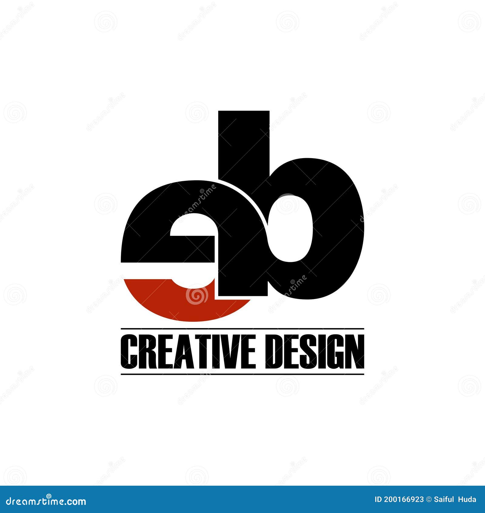 Letter EB Simple Monogram Logo Icon Design. Stock Vector - Illustration ...