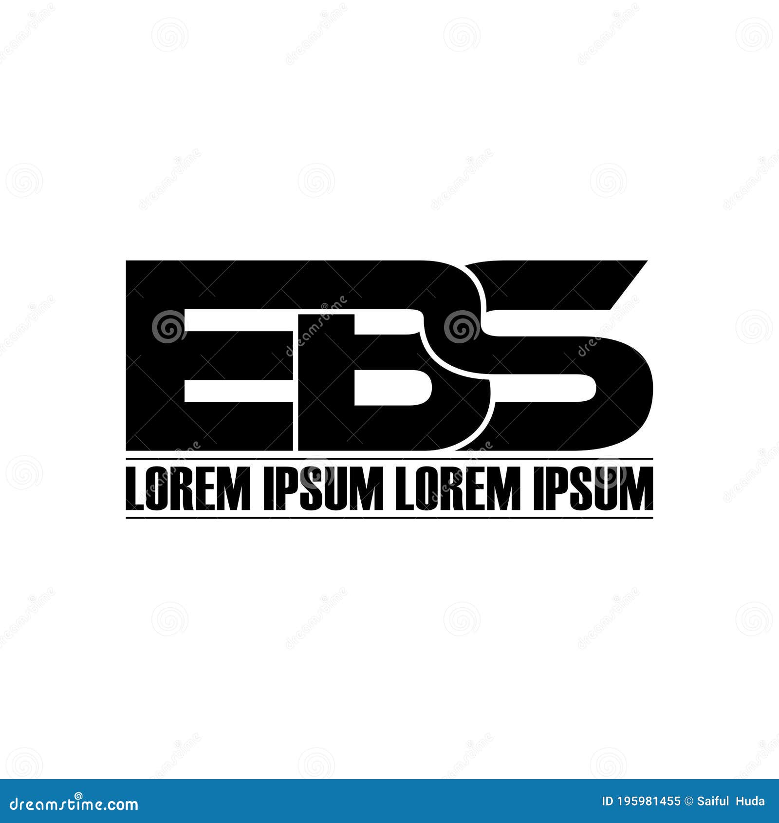 Letter EBS Simple Monogram Logo Icon Design. Stock Vector ...