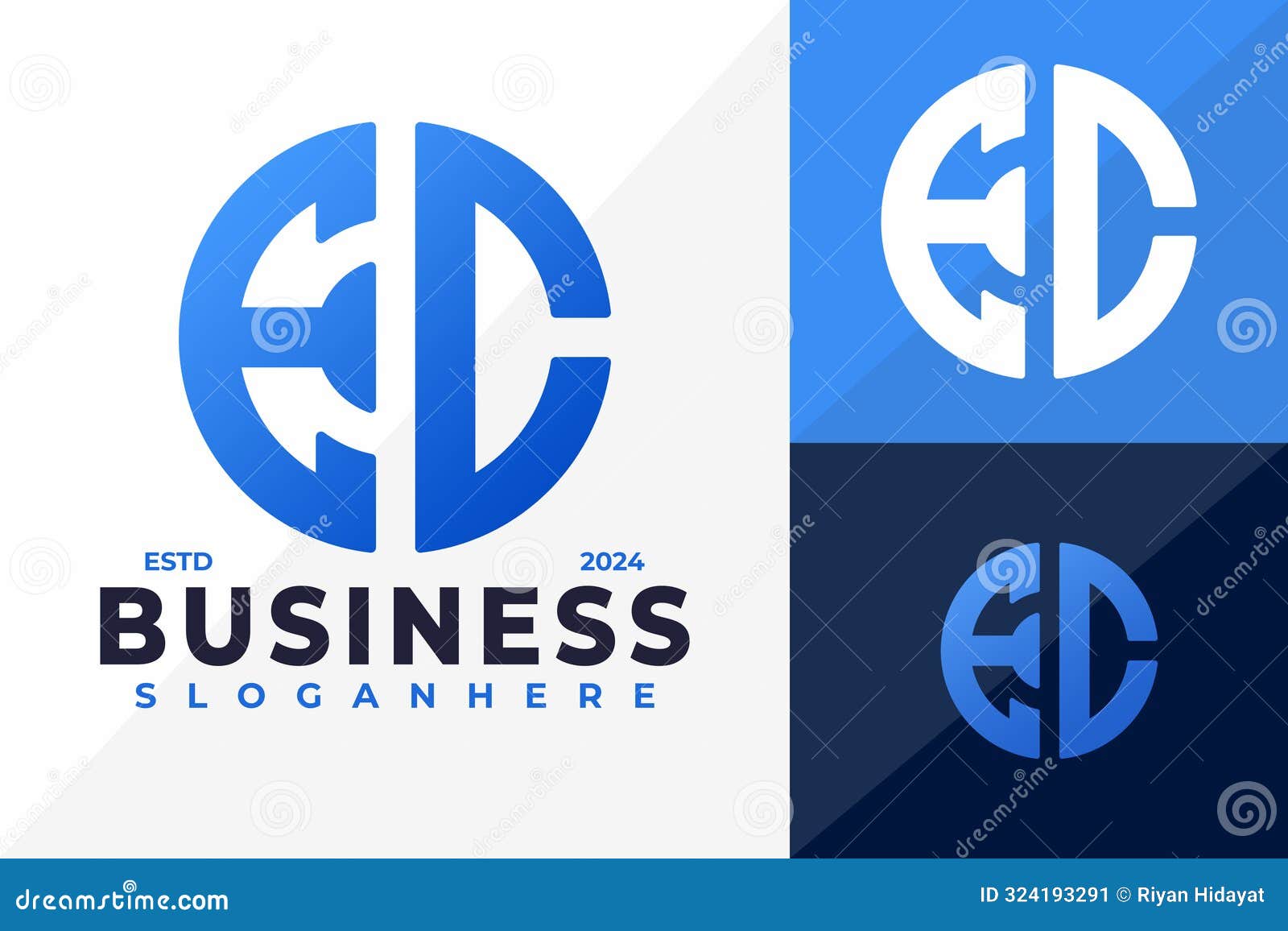 Letter Ec or Ce Monogram Logo Design Vector Symbol Icon Illustration ...