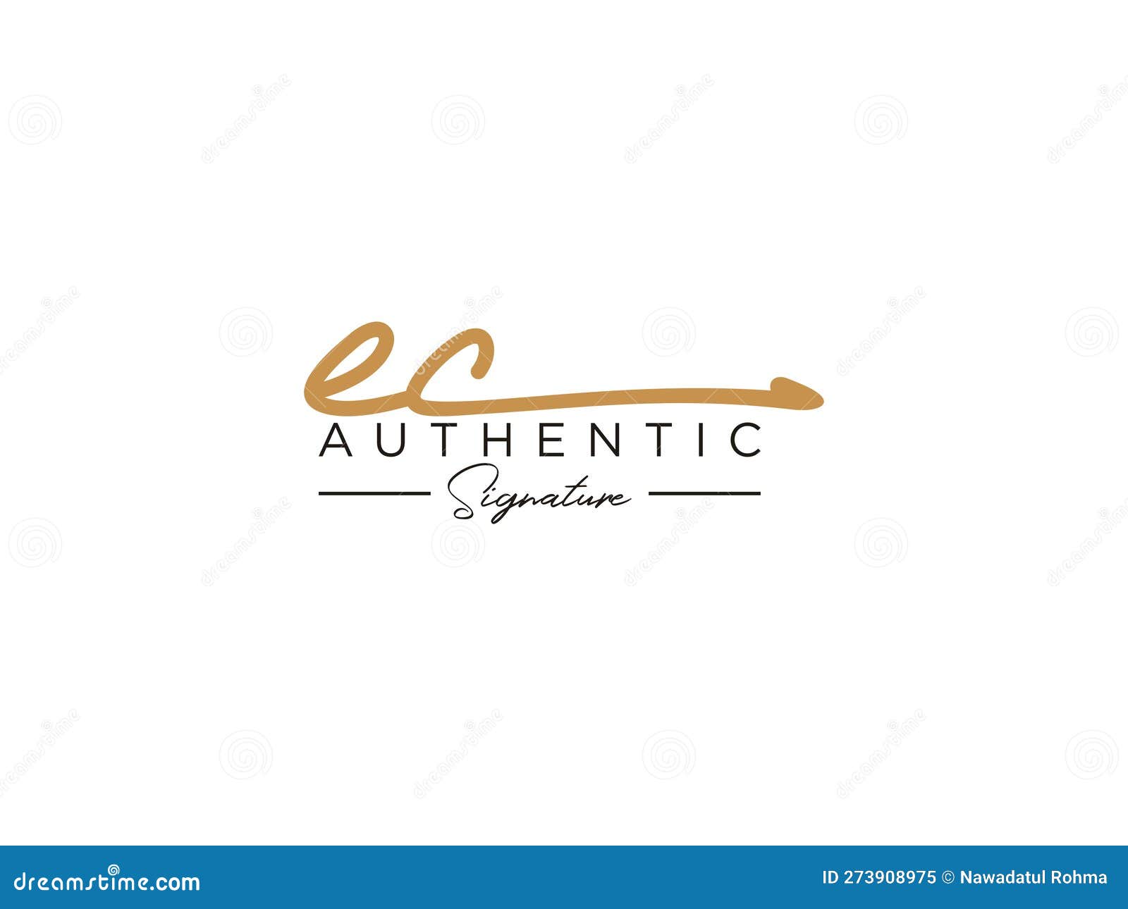 Letter EC Signature Logo Template Vector Stock Vector - Illustration of ...