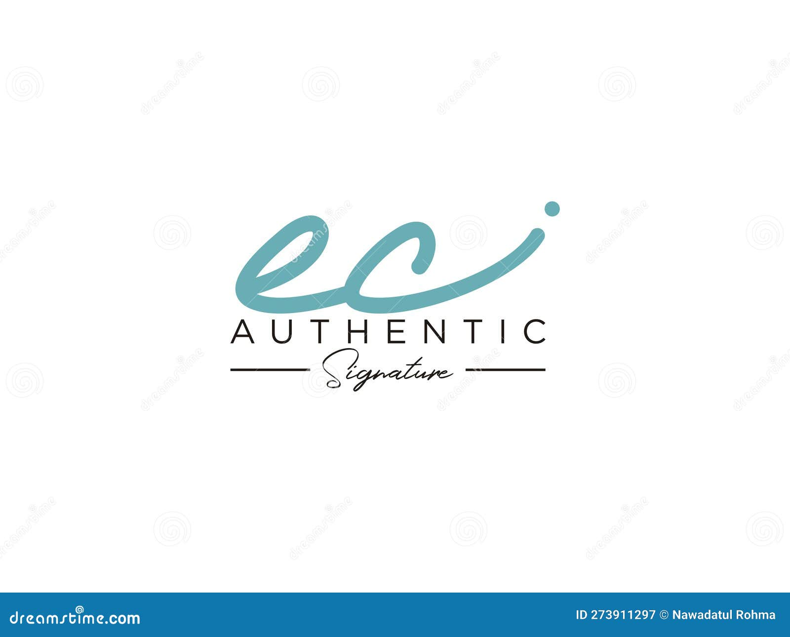 Letter EC Signature Logo Template Vector Stock Vector - Illustration of ...