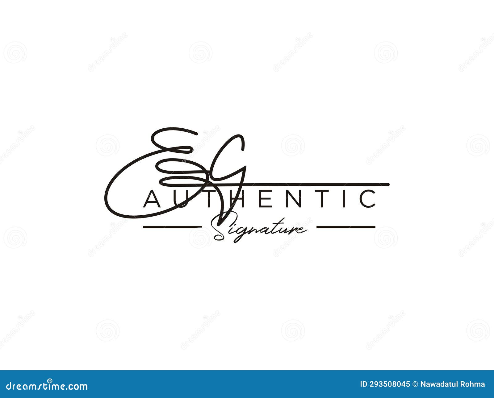 Letter EC Signature Logo Template Vector Stock Vector - Illustration of ...