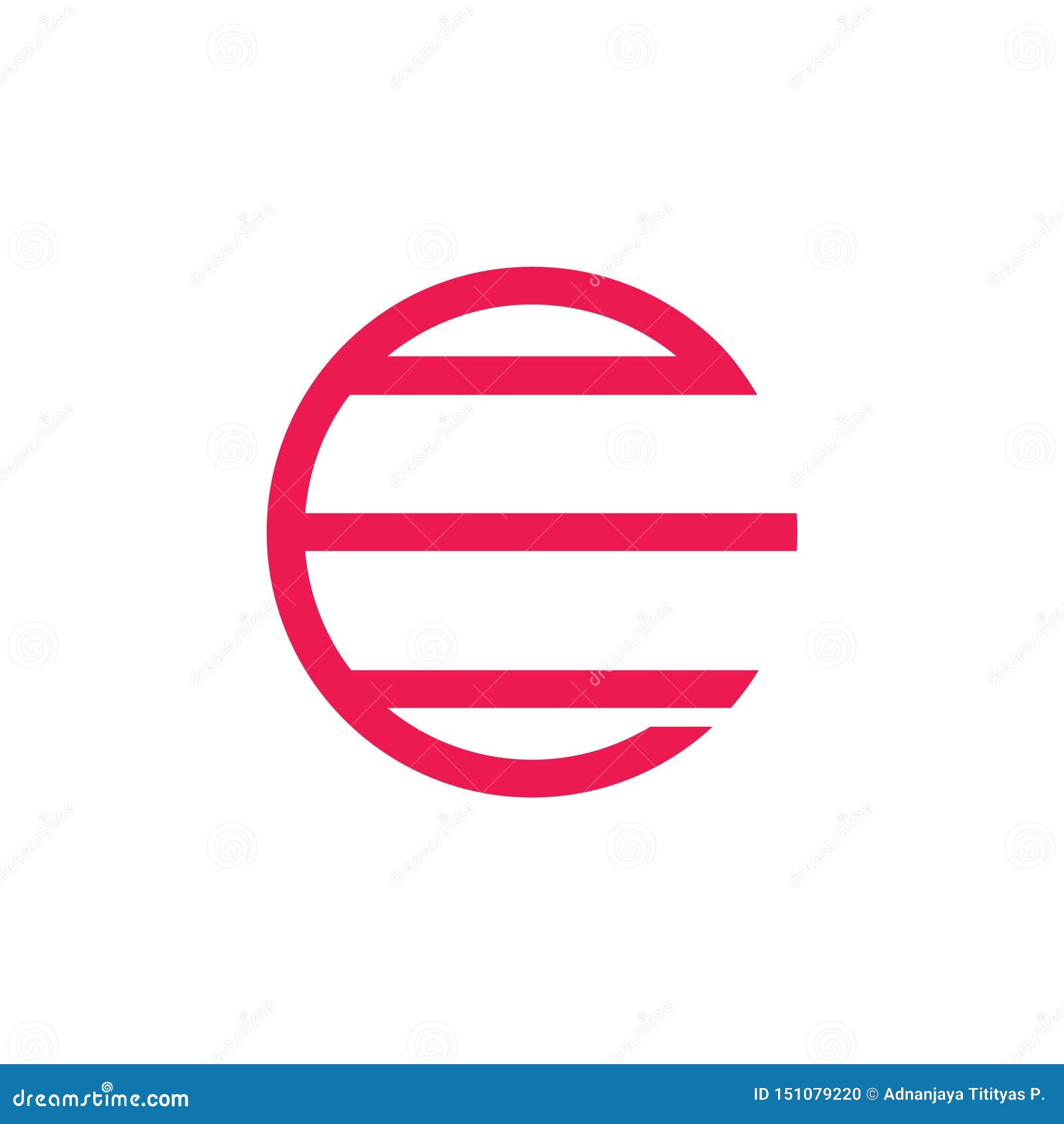 Letter Ec Simple Circle Line Logo Vector Stock Vector - Illustration of ...