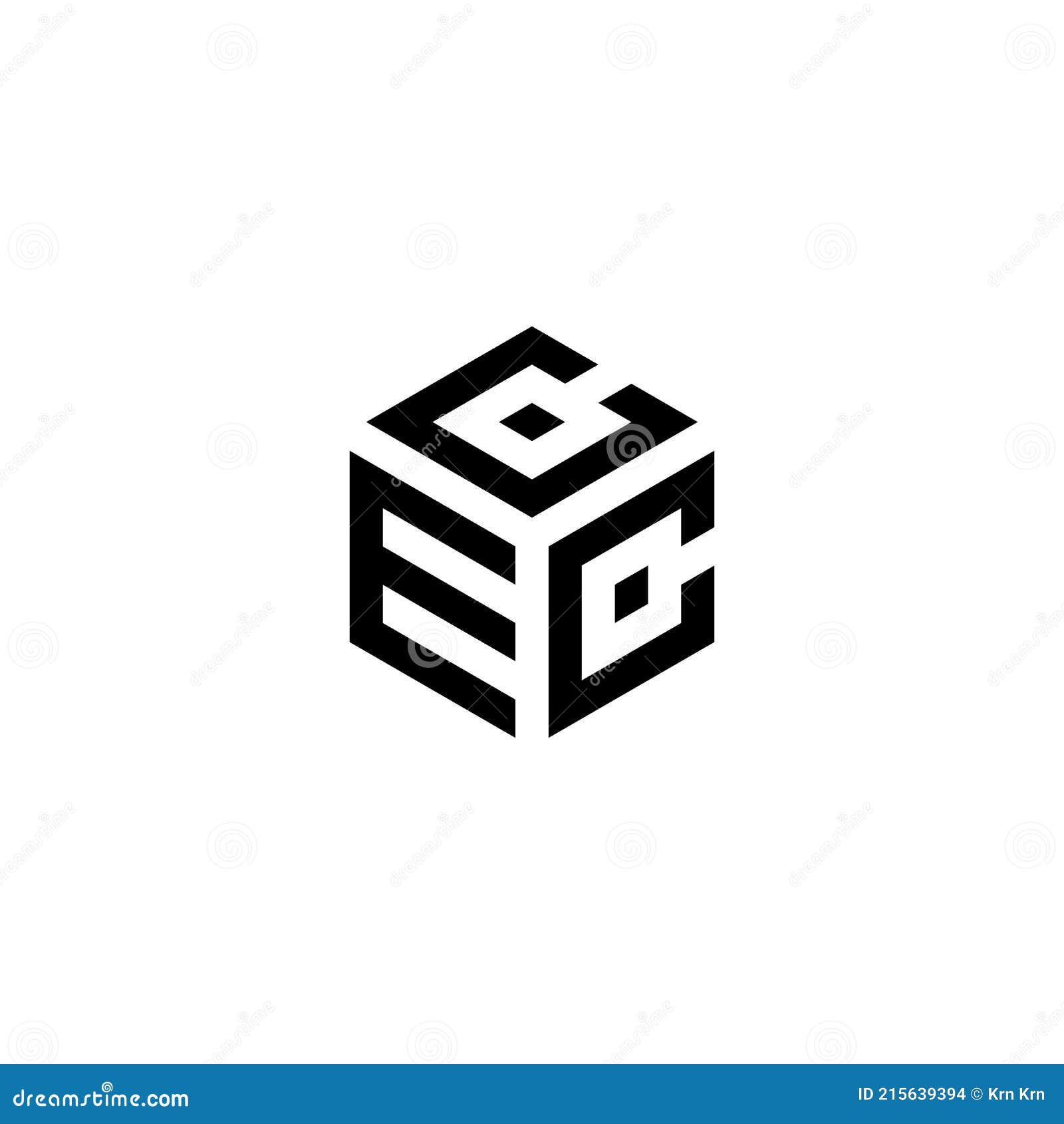 Letter ECC Cube Logo Design Stock Illustration - Illustration of clean ...